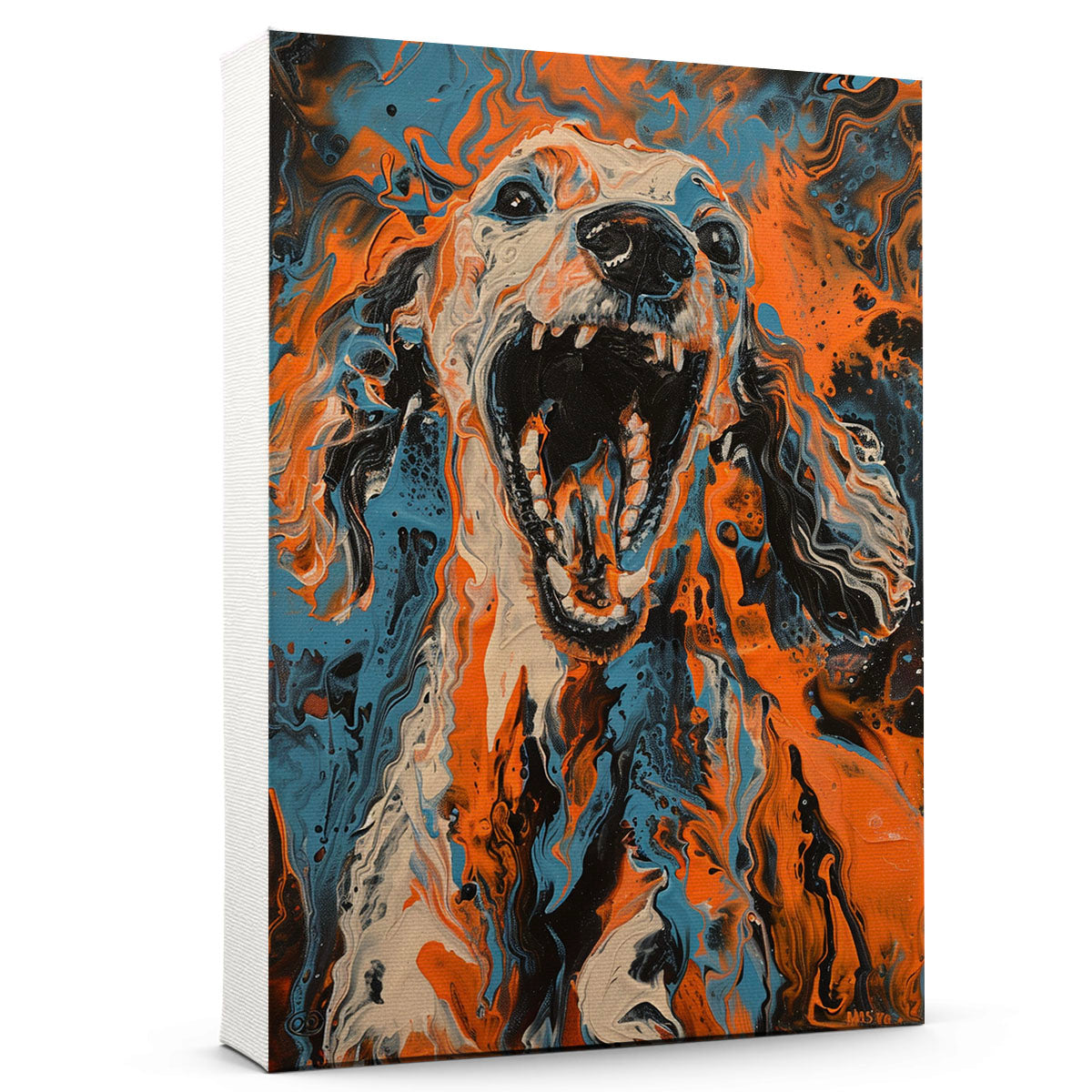 Hudo Funny Scream Poodle Dog Poster Wall Art Decor Poodle Dog Canvas ...