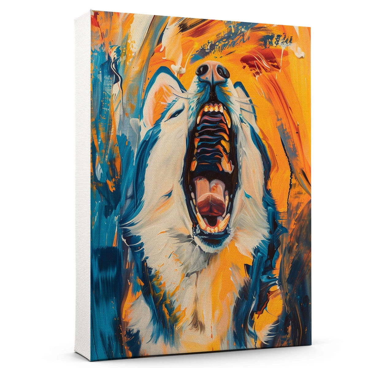 Hudo Funny Scream Siberian Husky Dog Poster Wall Art Decor Siberian ...