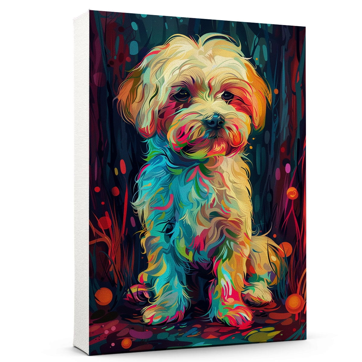 Hudo Maltese Dog Wall Art, Pet Posters - Maltese Dog Canvas Wall Art ...