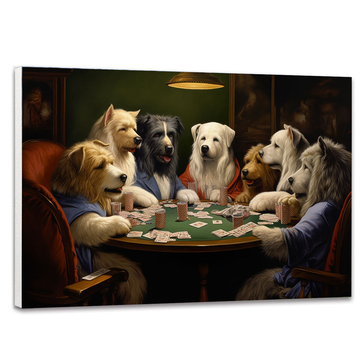 Hudo Old English Sheepdog Dog Canvas Print Wall Art, Canvas Dog ...
