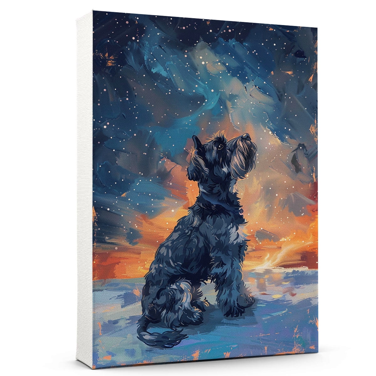 Hudo Pet 8X12 Unframed Starry Night Van Gogh Inspired Staffordshire ...
