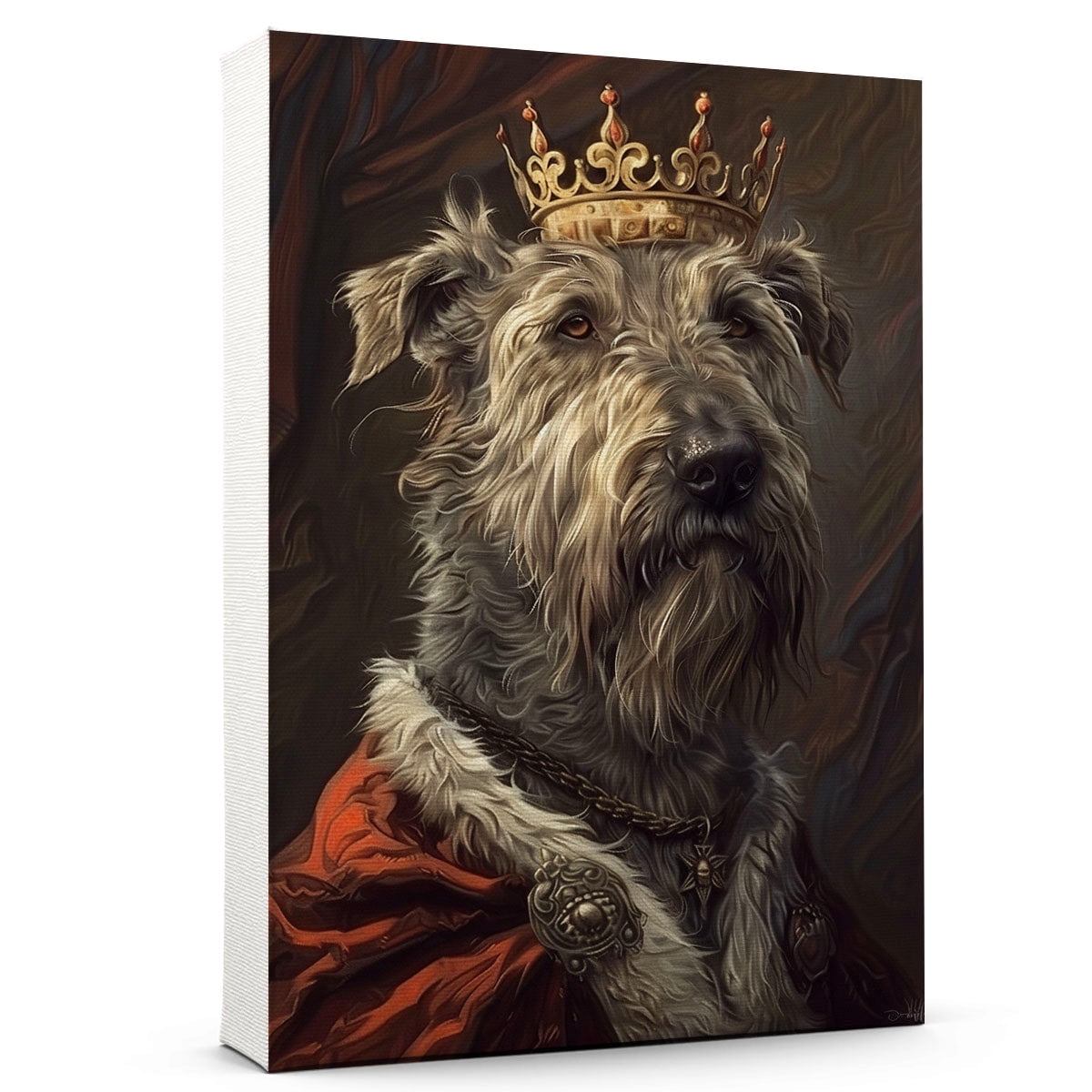 Hudo Pet Portrait in a Royal Costume Dog - Irish Wolfhound Dog Poster ...