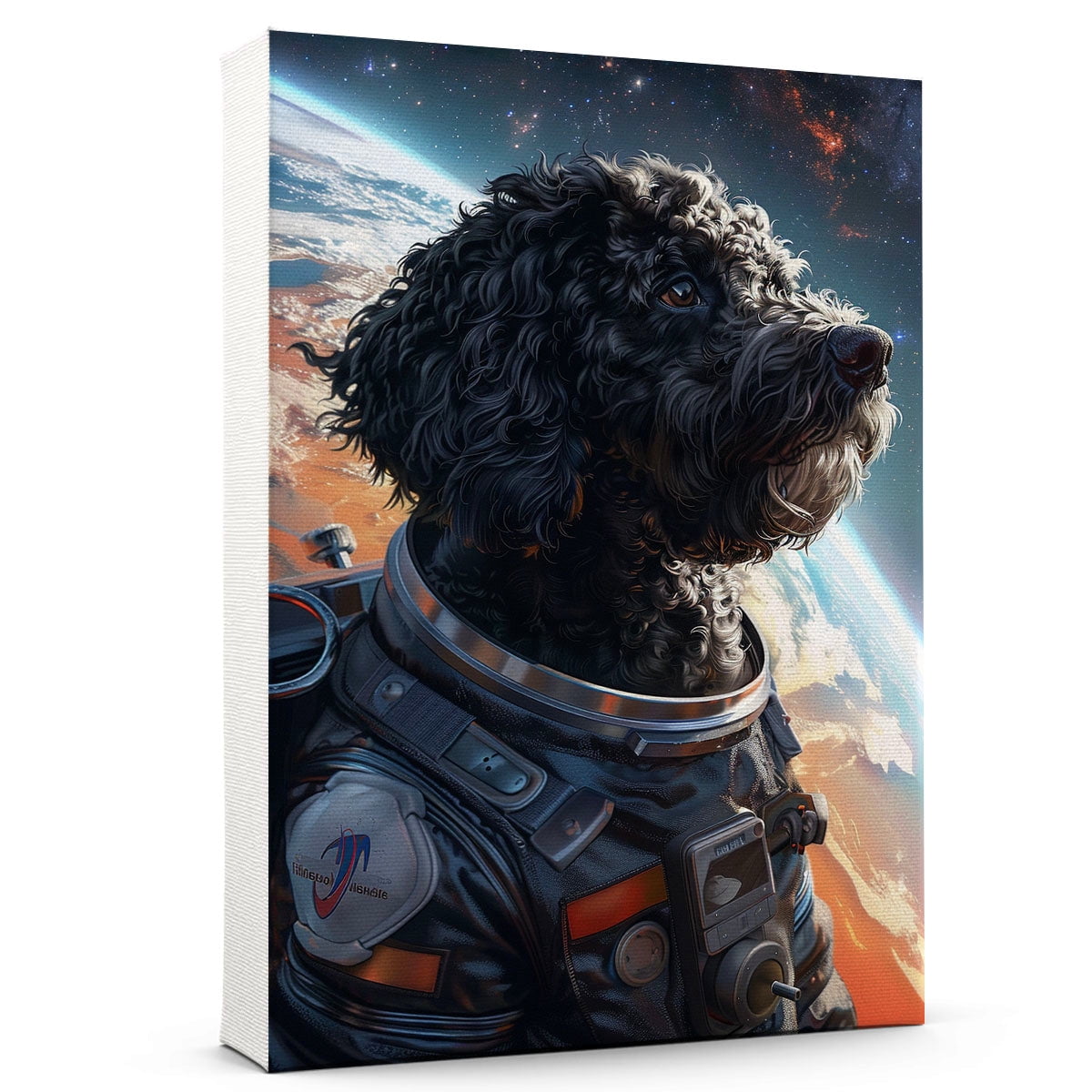 Hudo Portuguese Water Space Poster, Dog Wall Art, Portuguese Water ...