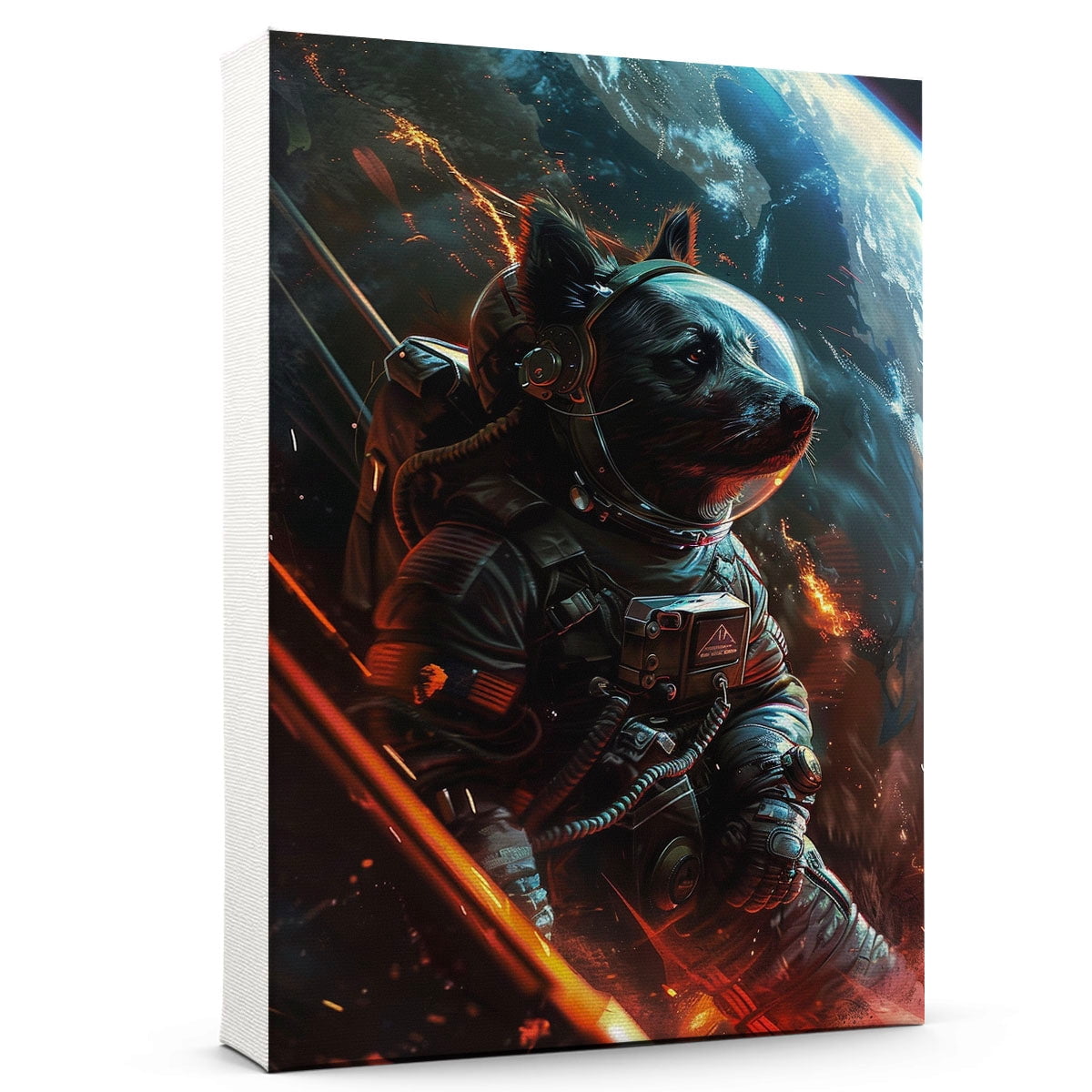 Hudo Schipperke Space Poster, Dog Wall Art, Schipperke Space Canvas ...