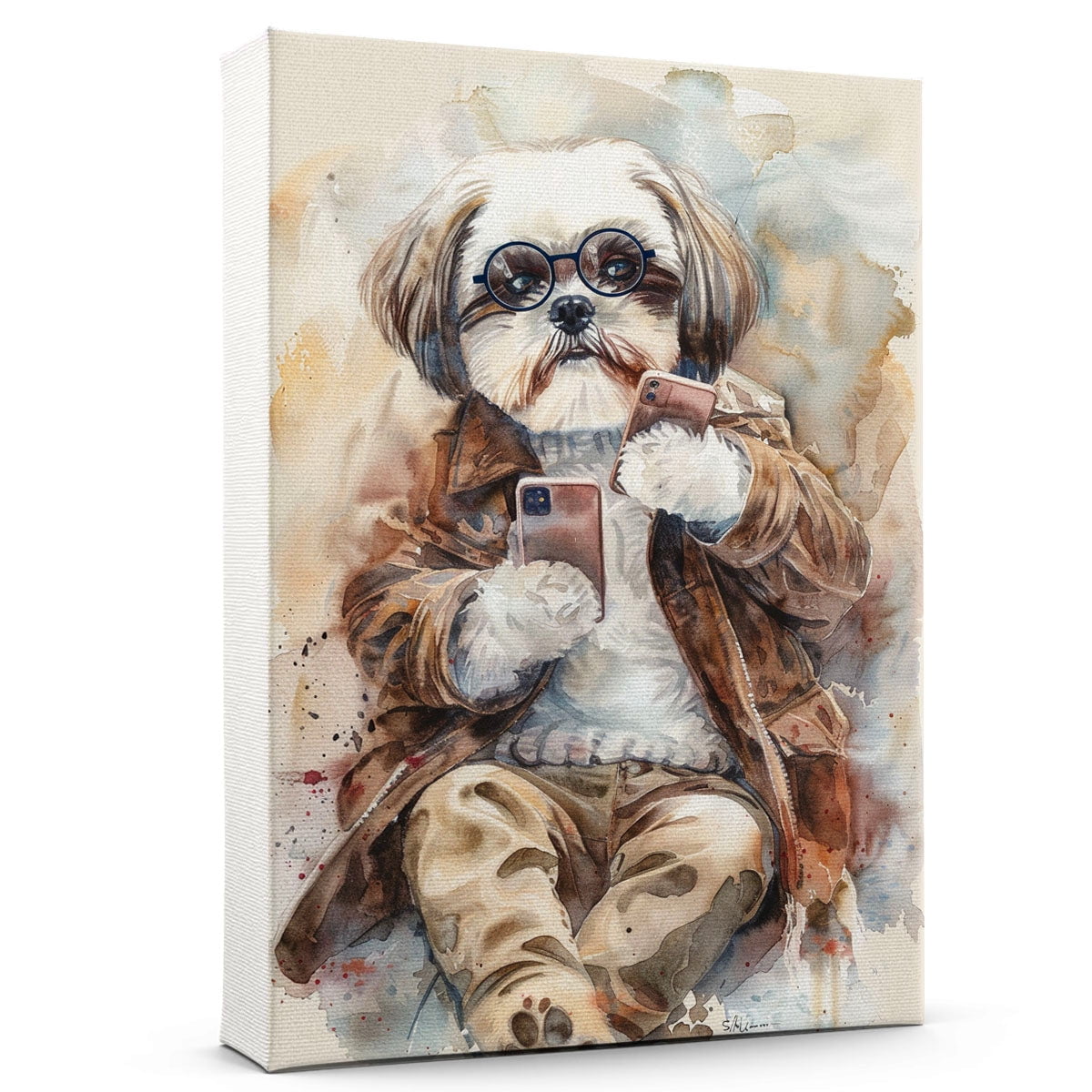 Hudo Shih Tzu Funny Dog Poster Bathroom Wall Art Decor - Shih Tzu Dog ...