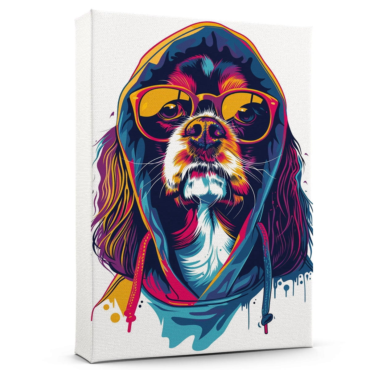 Hudo Wall Art - Funny Dog Canvas Poster for Kids' Room - English Toy ...