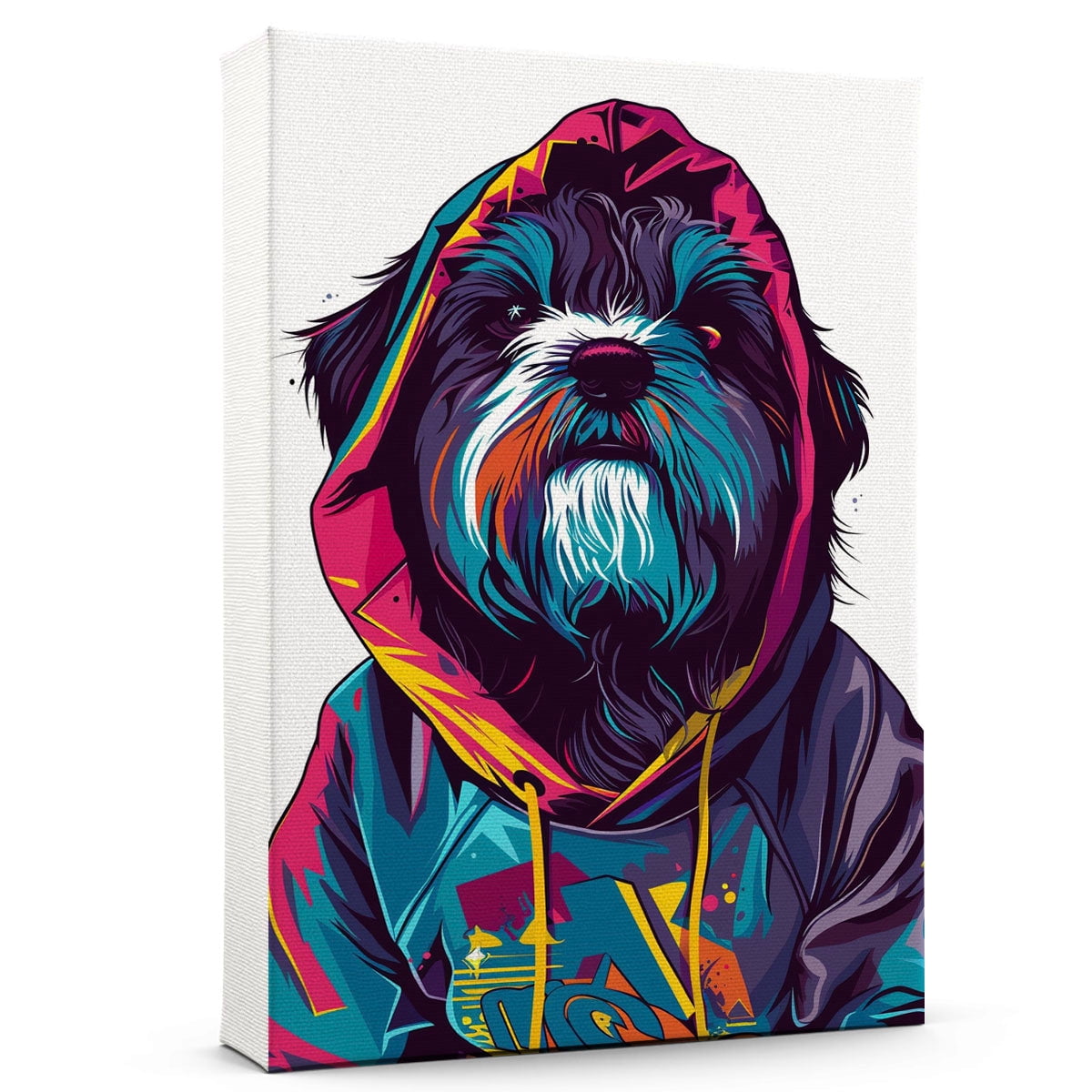 Hudo Wall Art - Funny Dog Canvas Poster for Kids' Room - Wirehaired ...
