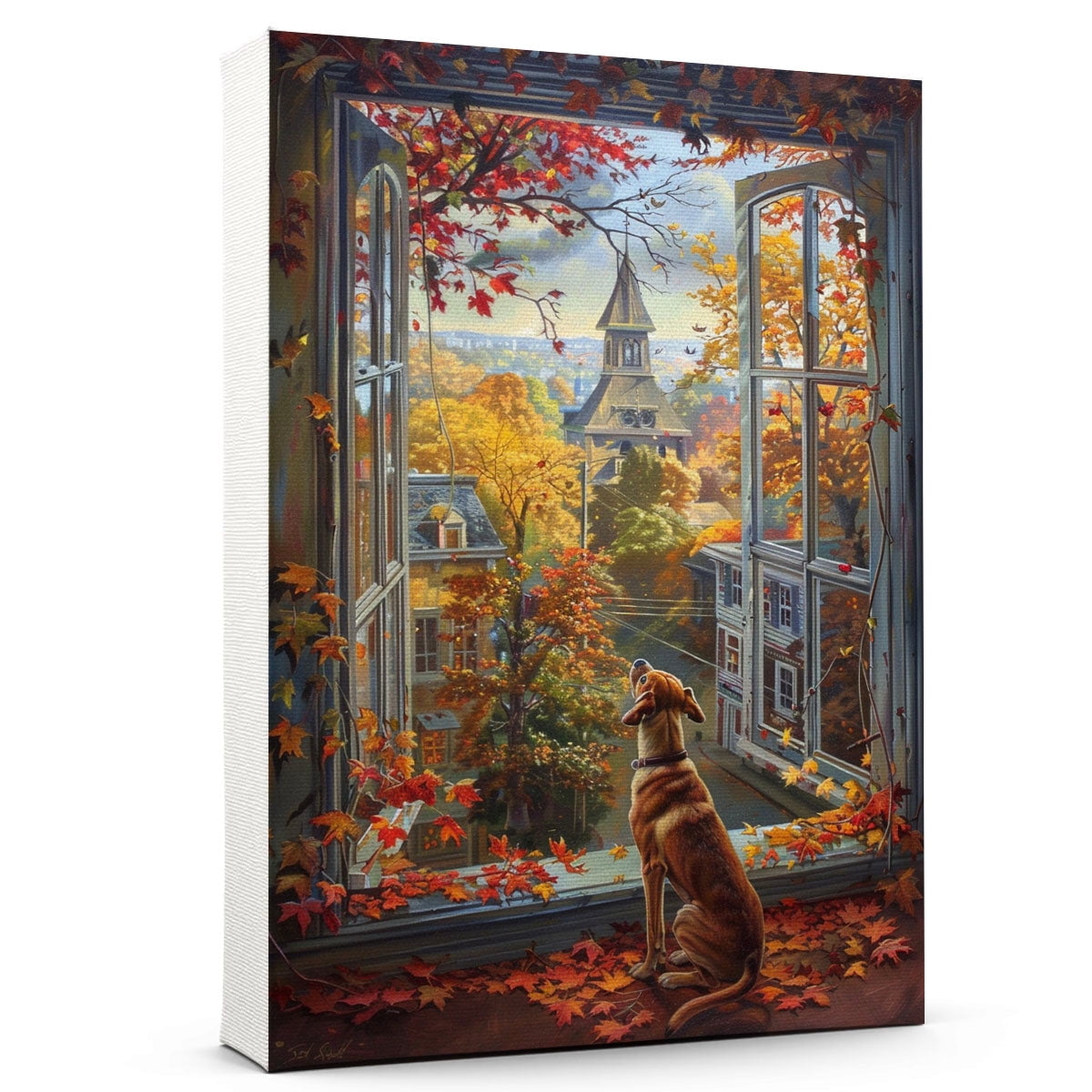 Hudo dog lovers gifts for women - Saluki Dog Wall Art Canvas, Dog Art ...