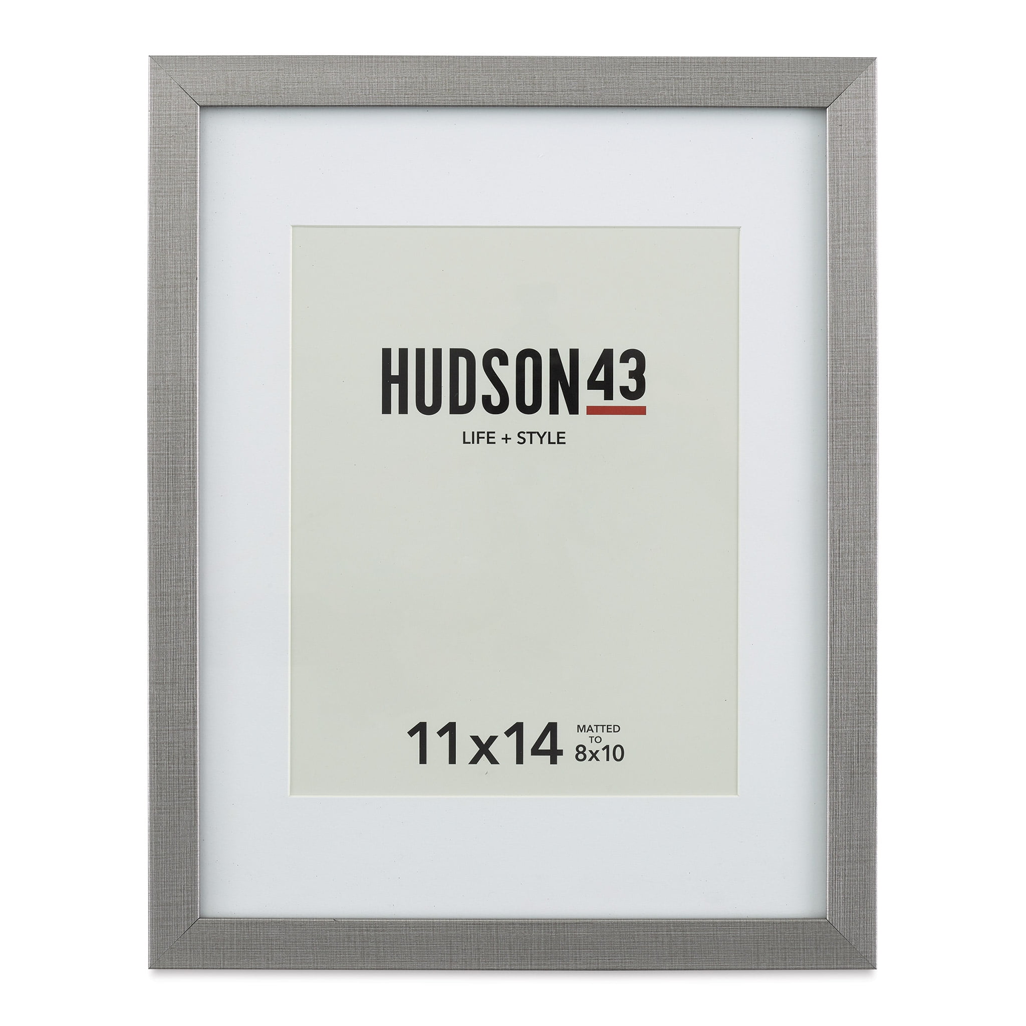 Hudson 43 Gallery Wall Picture Metallic Frames - Silver, 11" x 14 ...