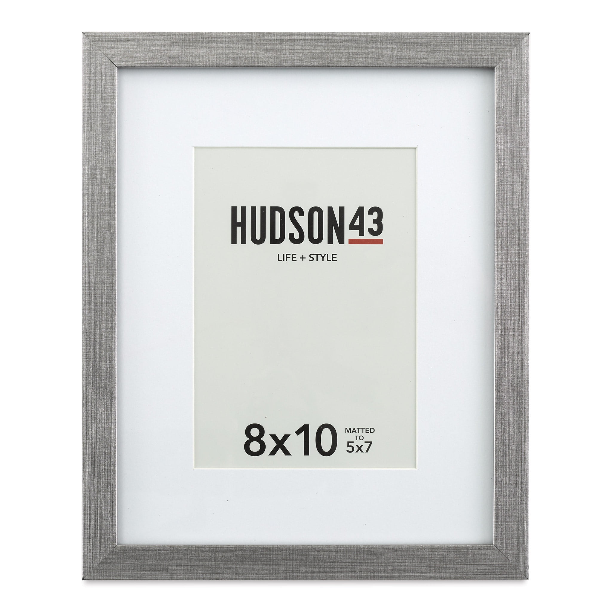 Hudson 43 Gallery Metallic Frames - Silver, 8" x 10", Easel Back ...
