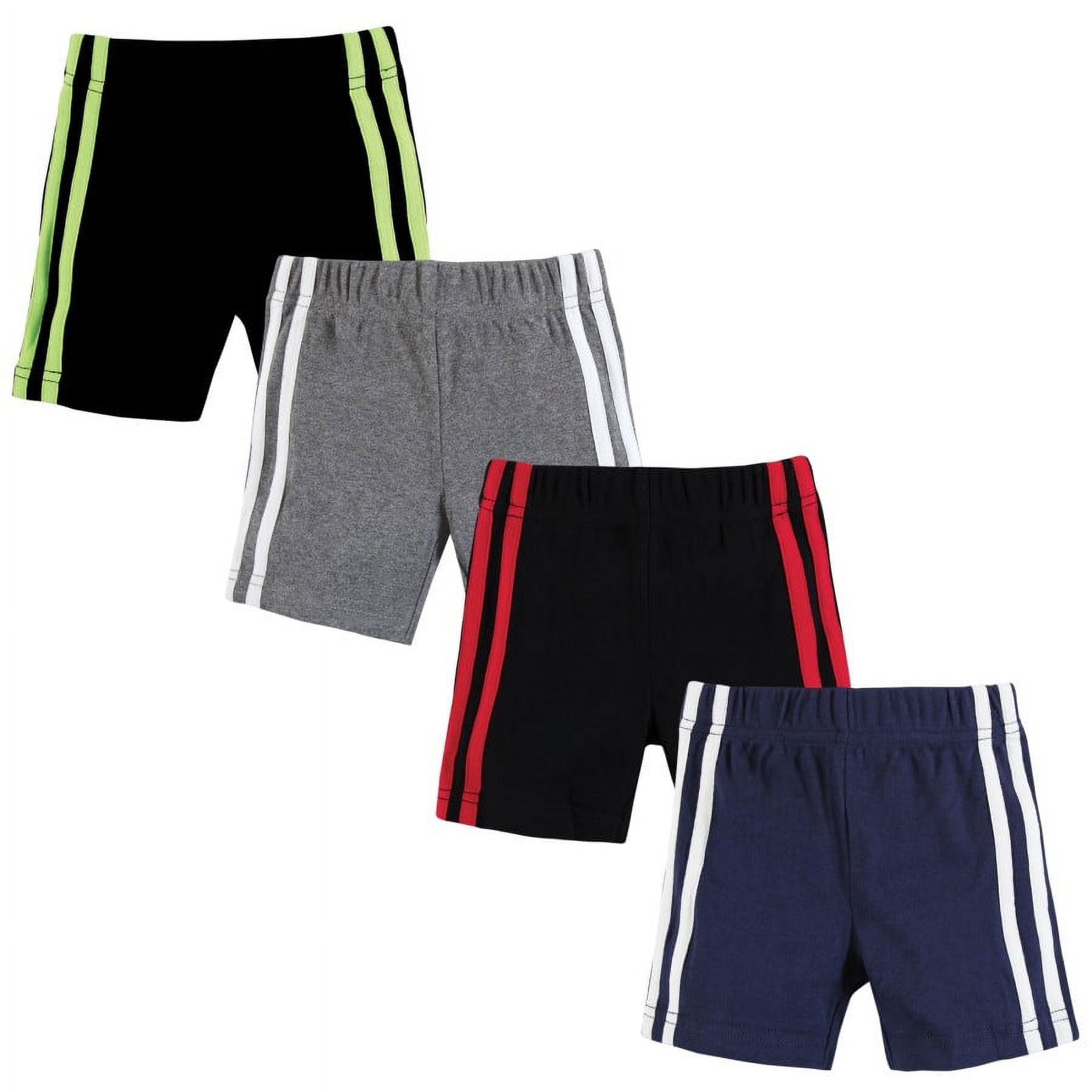 Hudson Baby Boy Shorts Bottoms 4-Pack, Navy Black, 5 Toddler - Walmart.com