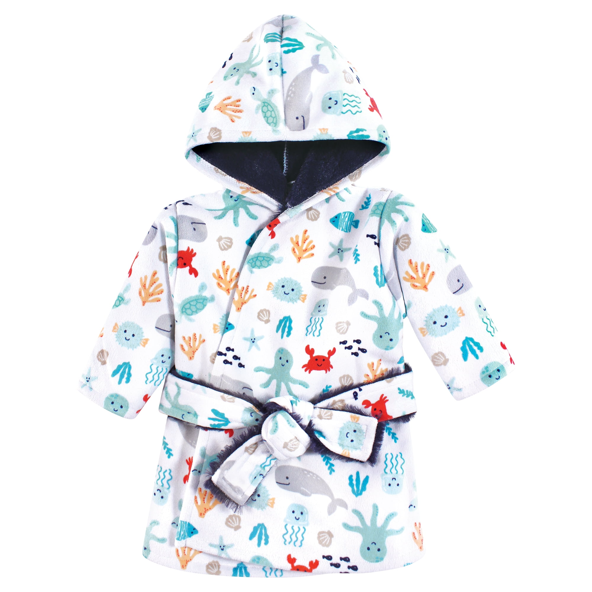 Hudson Baby Boys Mink with Faux Fur Lining Pool and Beach Robe Cover ...