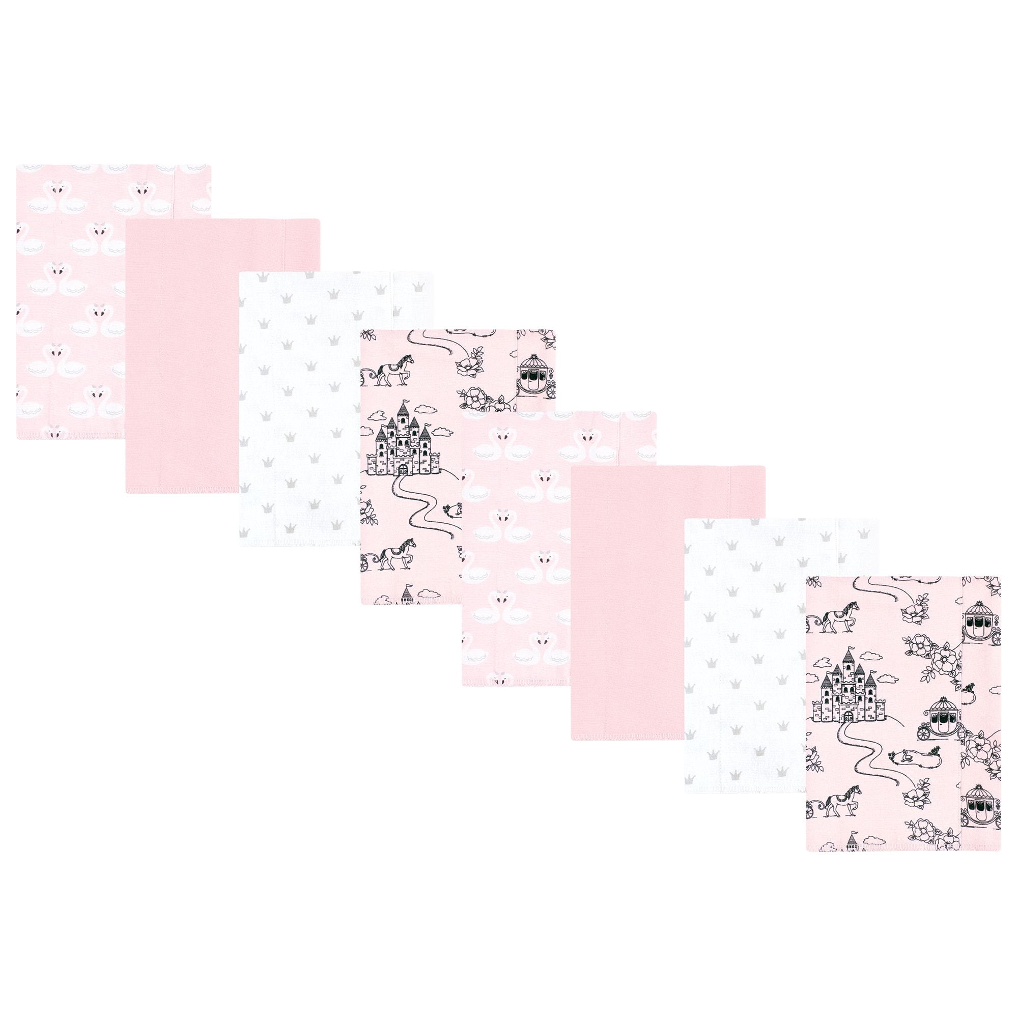 Hudson Baby Boys and Girls Cotton Poly Flannel Burp Cloths 8-Pack ...