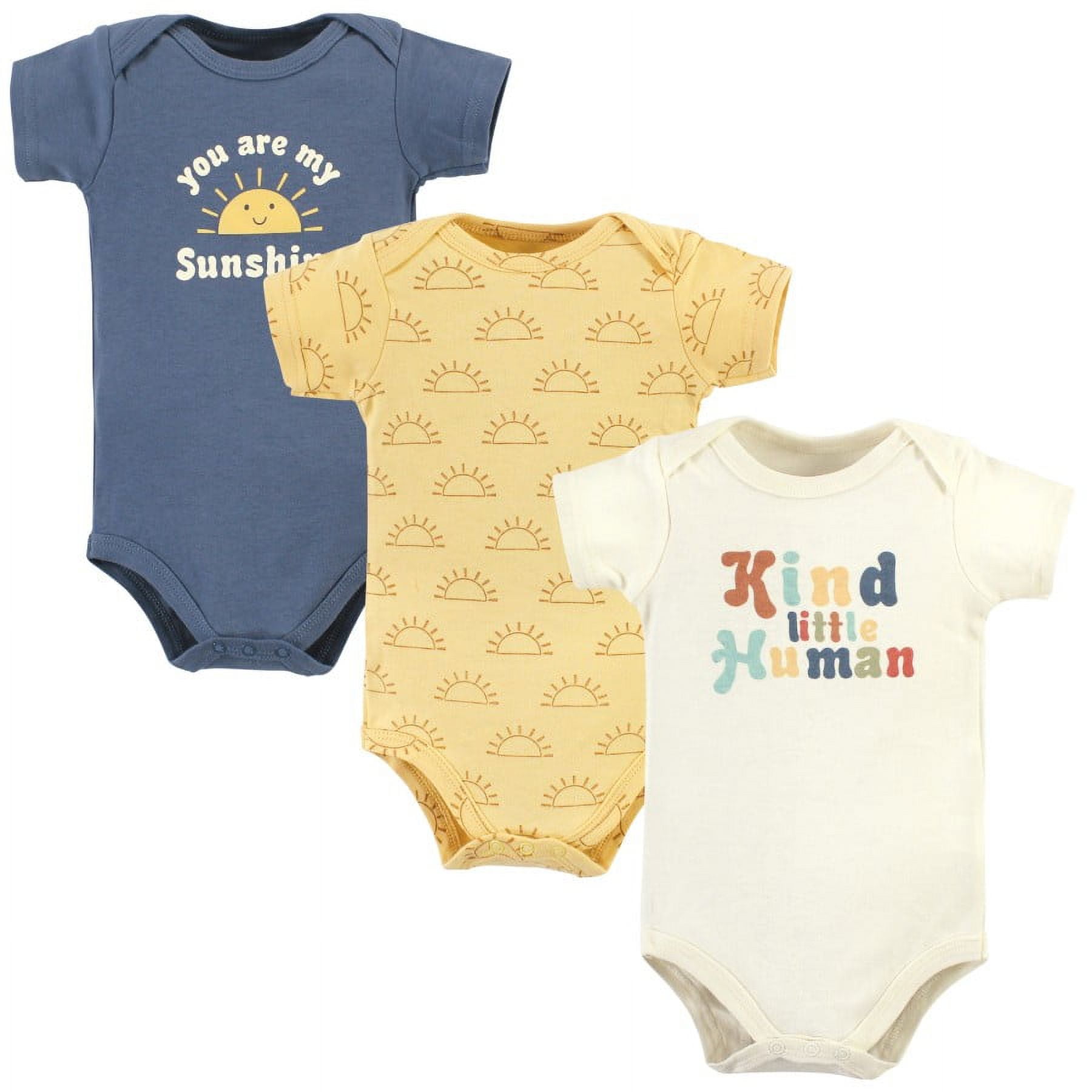 Hudson Baby Cotton Bodysuits, Kind Human, Newborn - Walmart.com