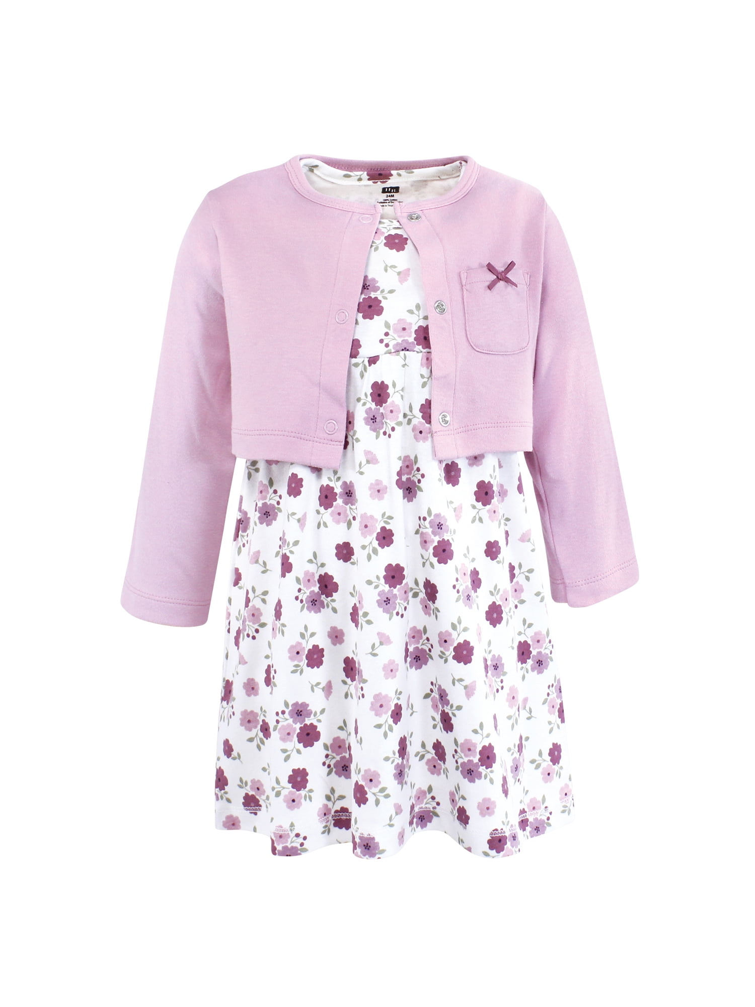 Hudson Baby Dress and Cardigan, Sizes 18 Months- 5T - Walmart.com