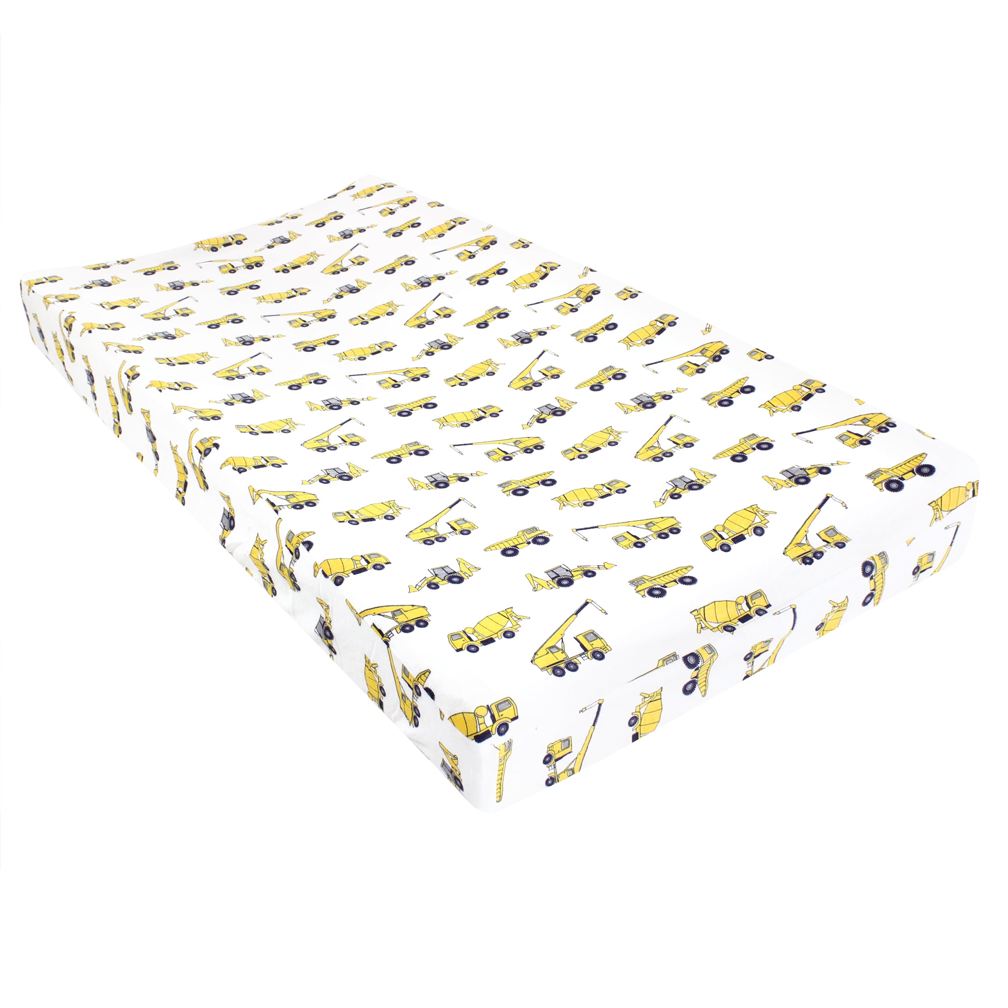 Hudson Baby Infant Boy Changing Pad Cover, Construction, One Size ...