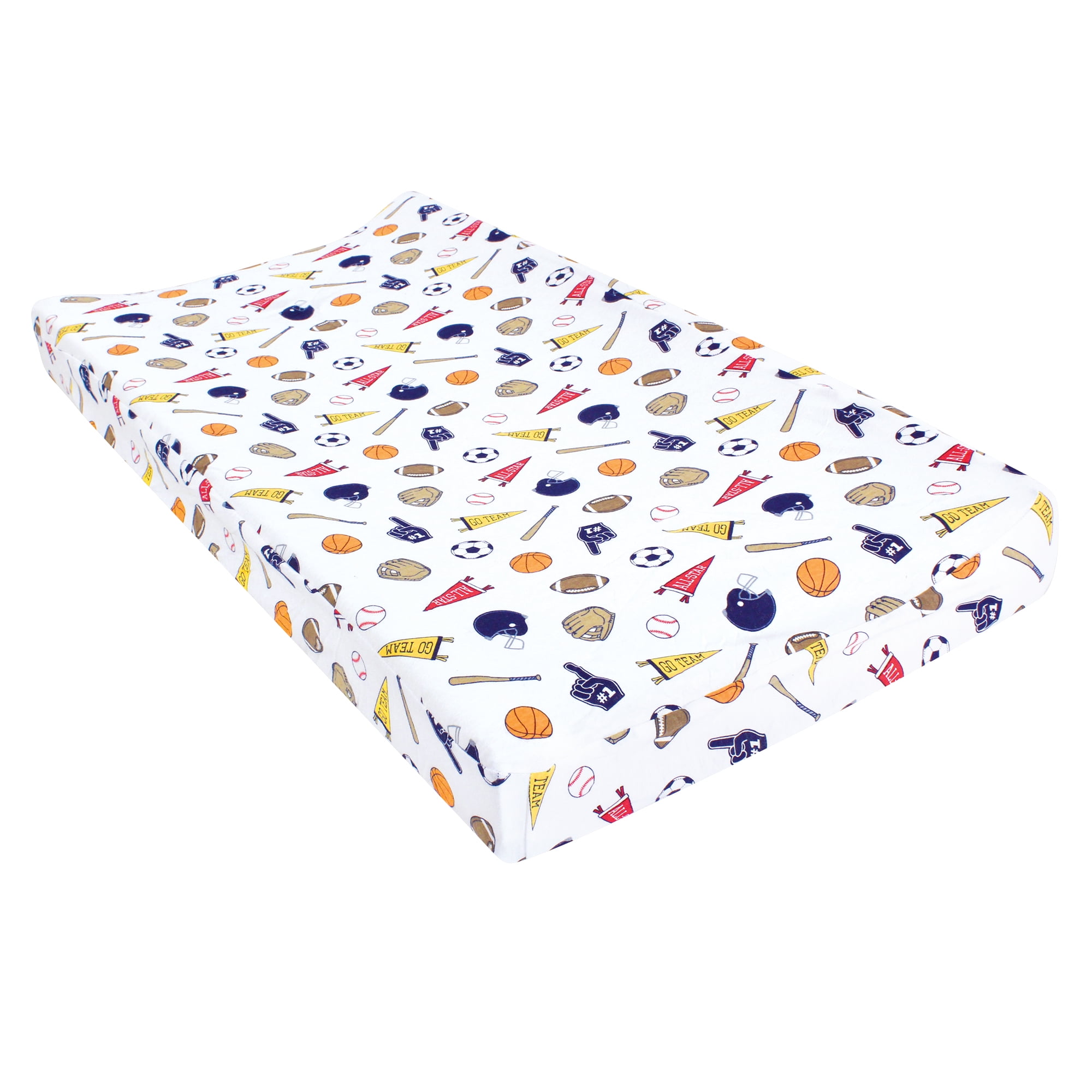 Hudson Baby Infant Boy Changing Pad Cover, Sports Fan, One Size ...