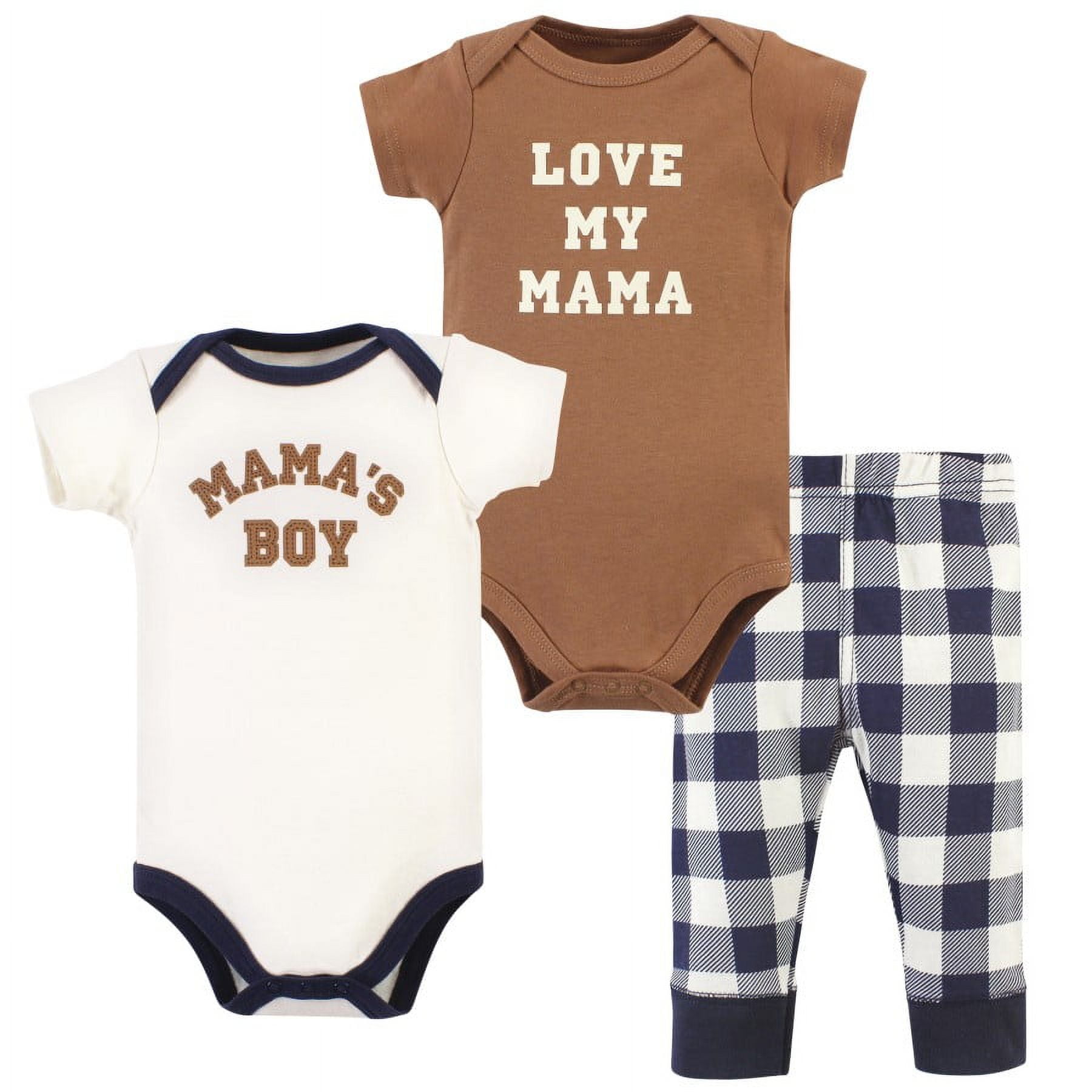Hudson Baby 2 Cotton Short Sleeve Bodysuits and Pant Set, Preemie - 24 ...