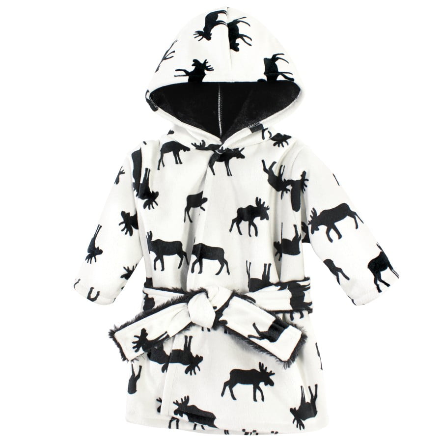 Hudson Baby Infant Boy Mink with Faux Fur Lining Pool and Beach Robe ...