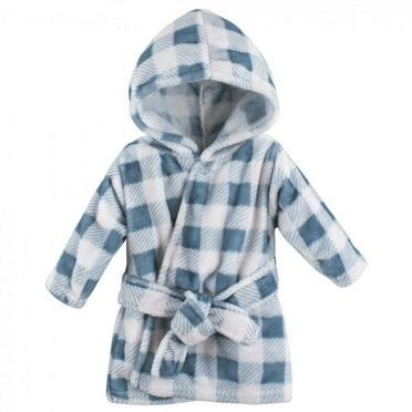 Spasilk Baby Hooded Terry Robe with Booties, Blue Plane Bath Set for ...