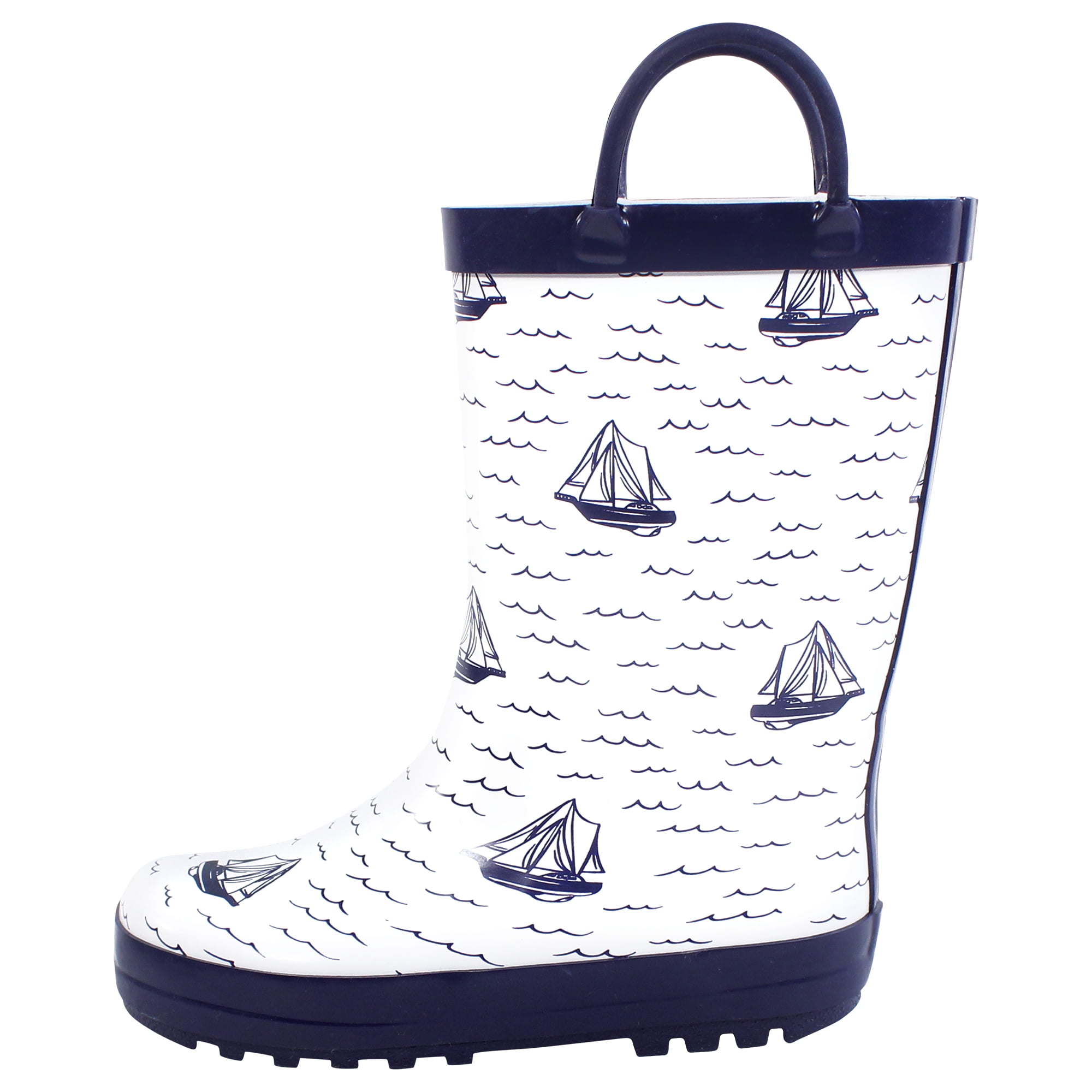 Hudson Baby Infant Boy Rain Boots, Sailboat, 11 Toddler - Walmart.com