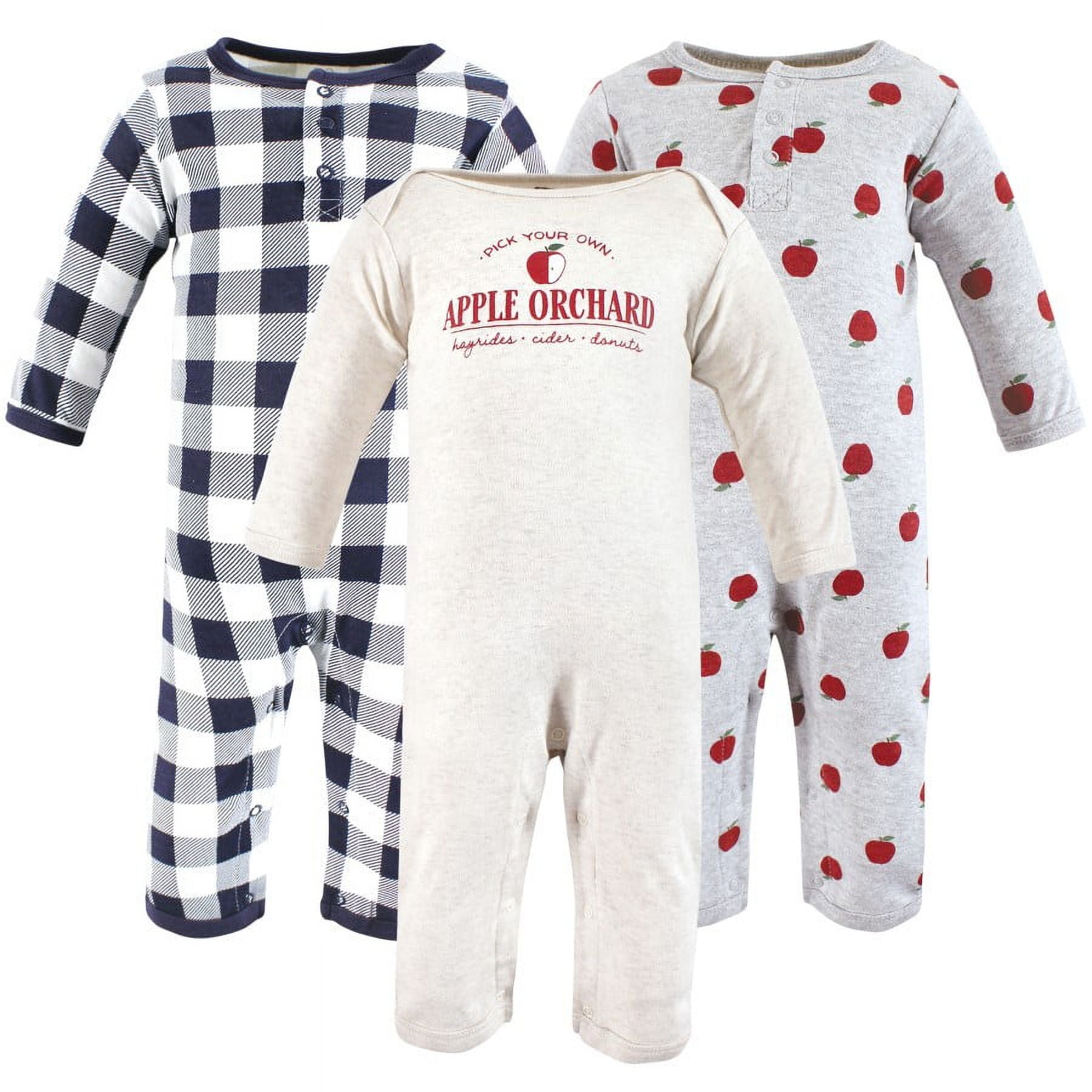 Hudson Baby Infant Boys Cotton Coveralls, Apple Orchard, 0-3 Months ...