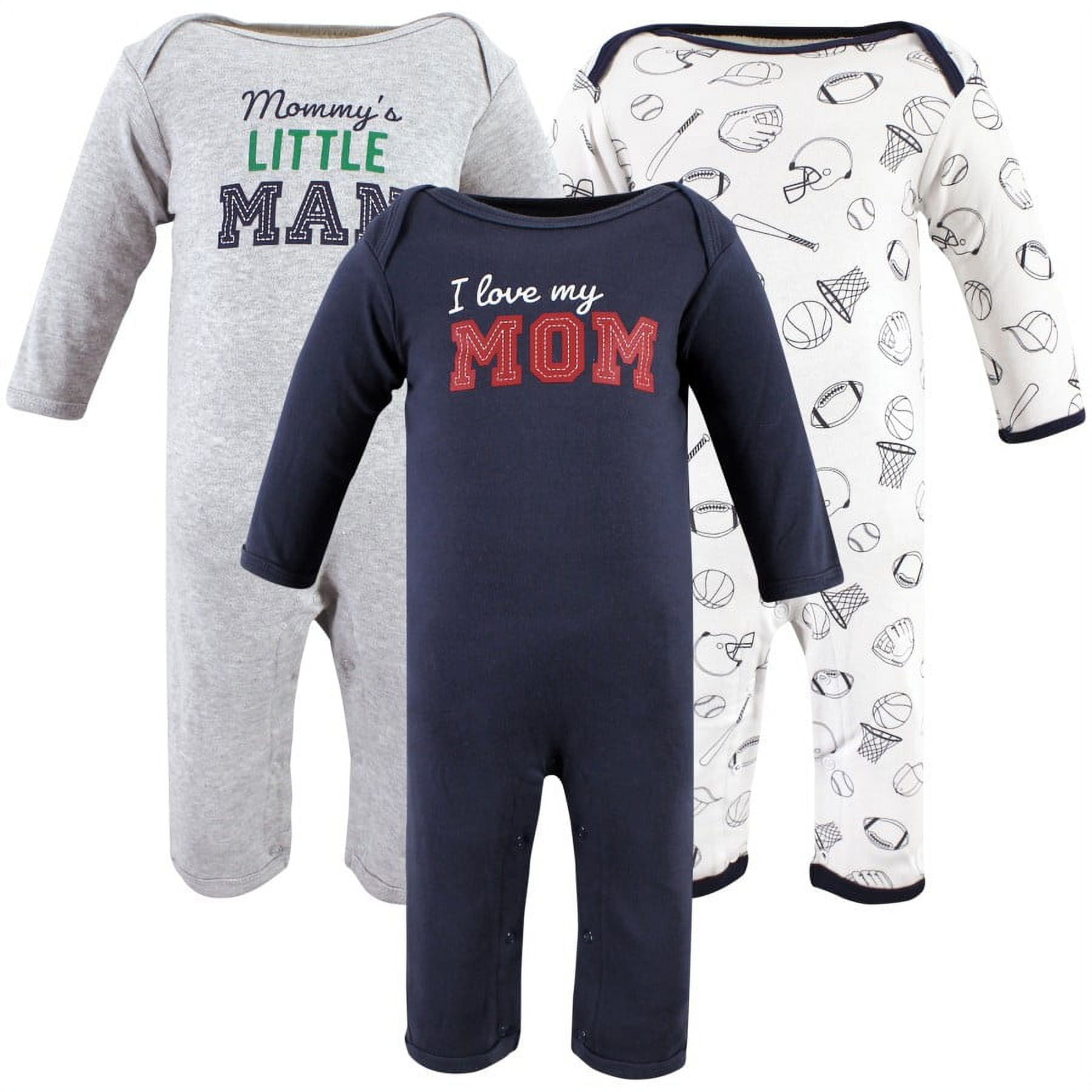 Hudson Baby Infant Boys Cotton Coveralls, Love Mom, 6-9 Months ...