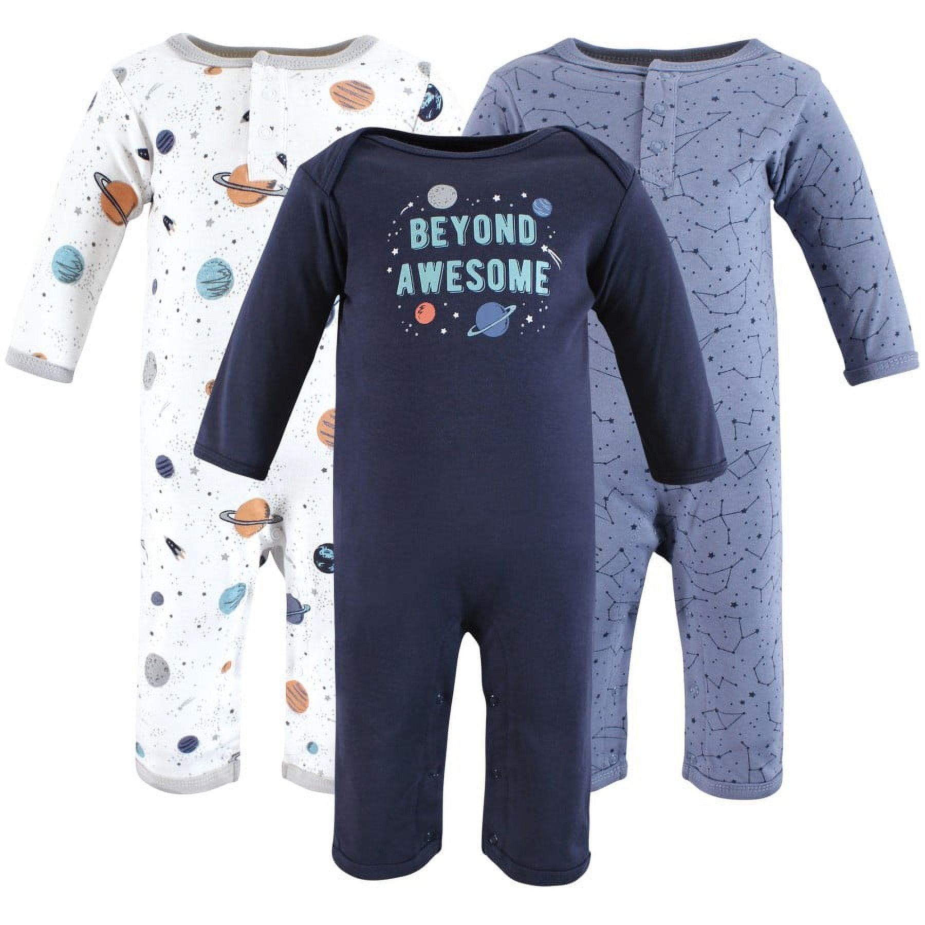 Hudson Baby Infant Boys Cotton Coveralls, Space, 3-6 Months - Walmart.com