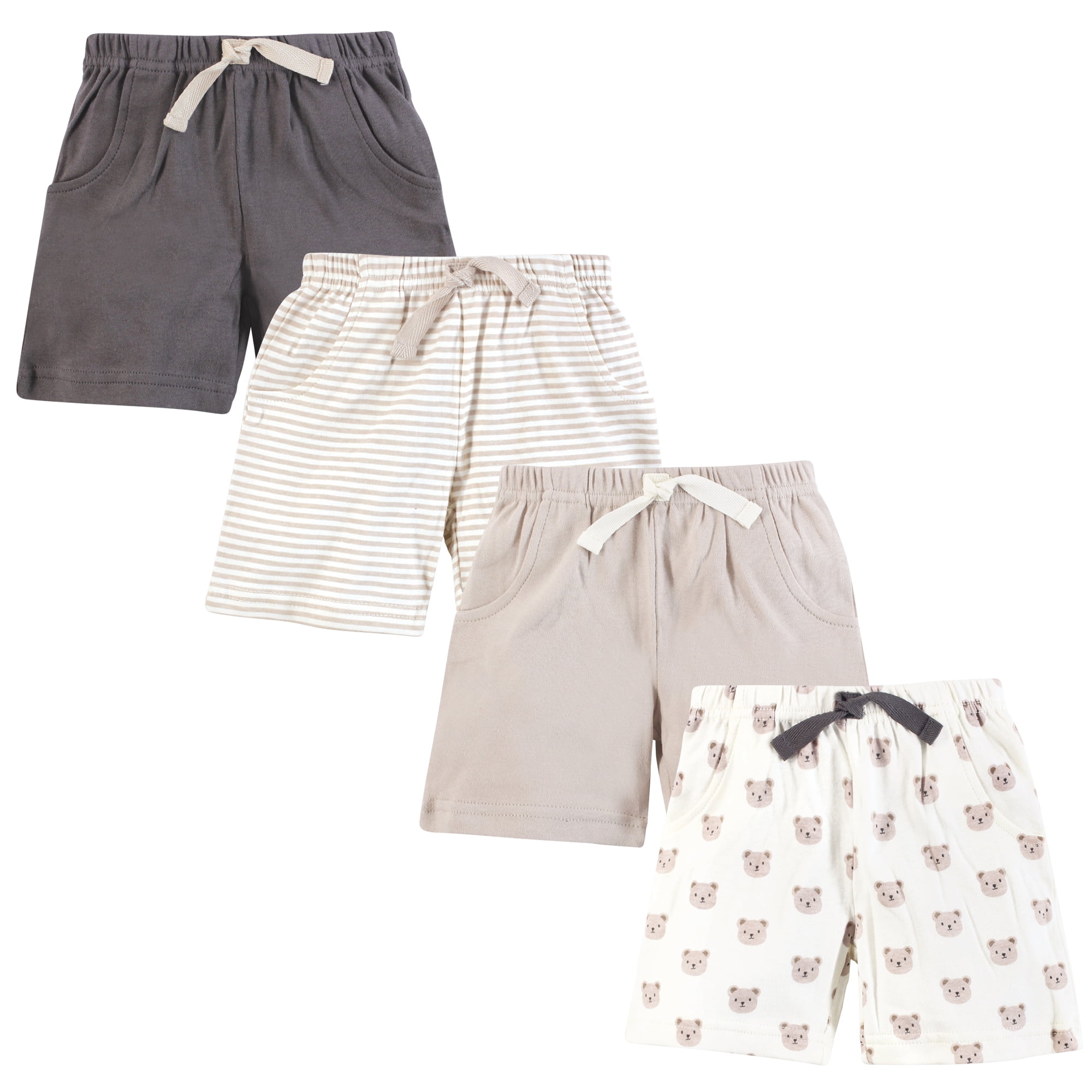 Hudson Baby Infant Boys Shorts Bottoms 4-Pack, Cozy Cutie, 2T - Walmart.com