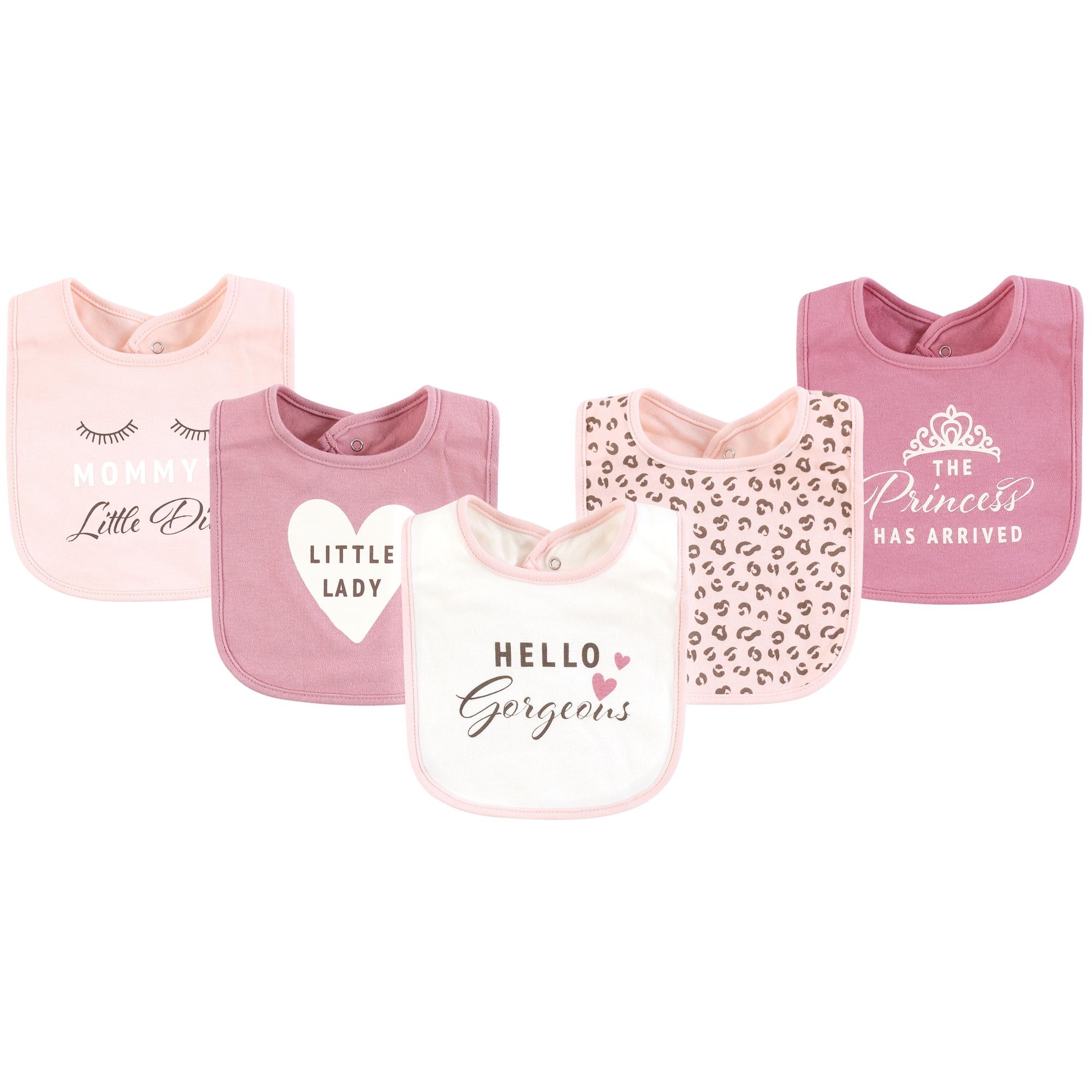 Hudson Baby Cotton Bibs - Gorgeous Design 100% Cotton Fabric - Walmart.com