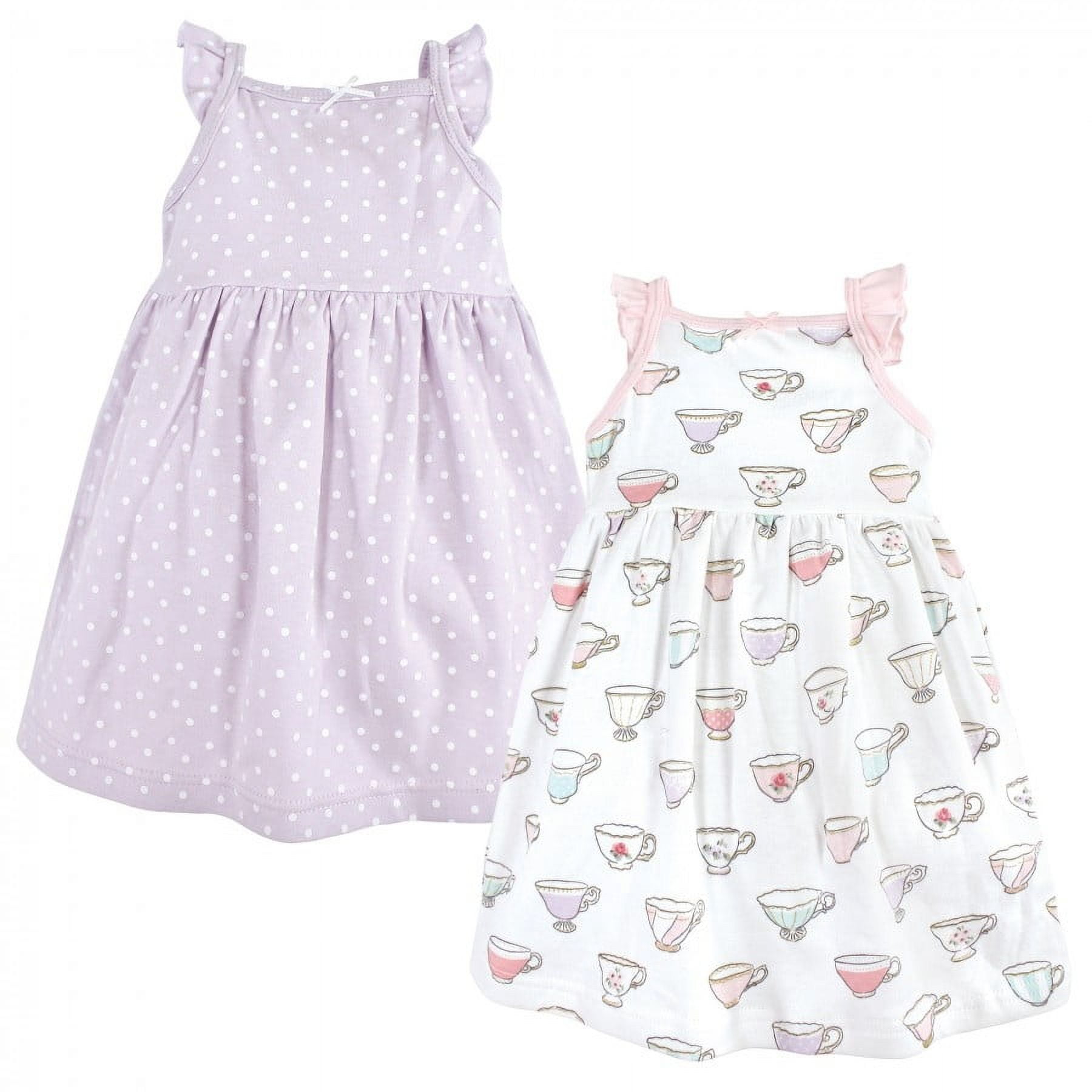 Hudson Baby Infant Girl Cotton Dresses, Tea Party, 6-9 Months - Walmart.com