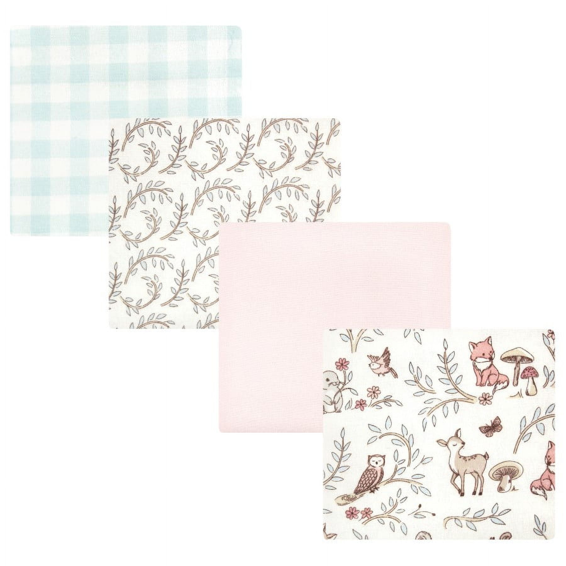Hudson Baby Infant Girl Cotton Flannel Receiving Blankets, Girl ...