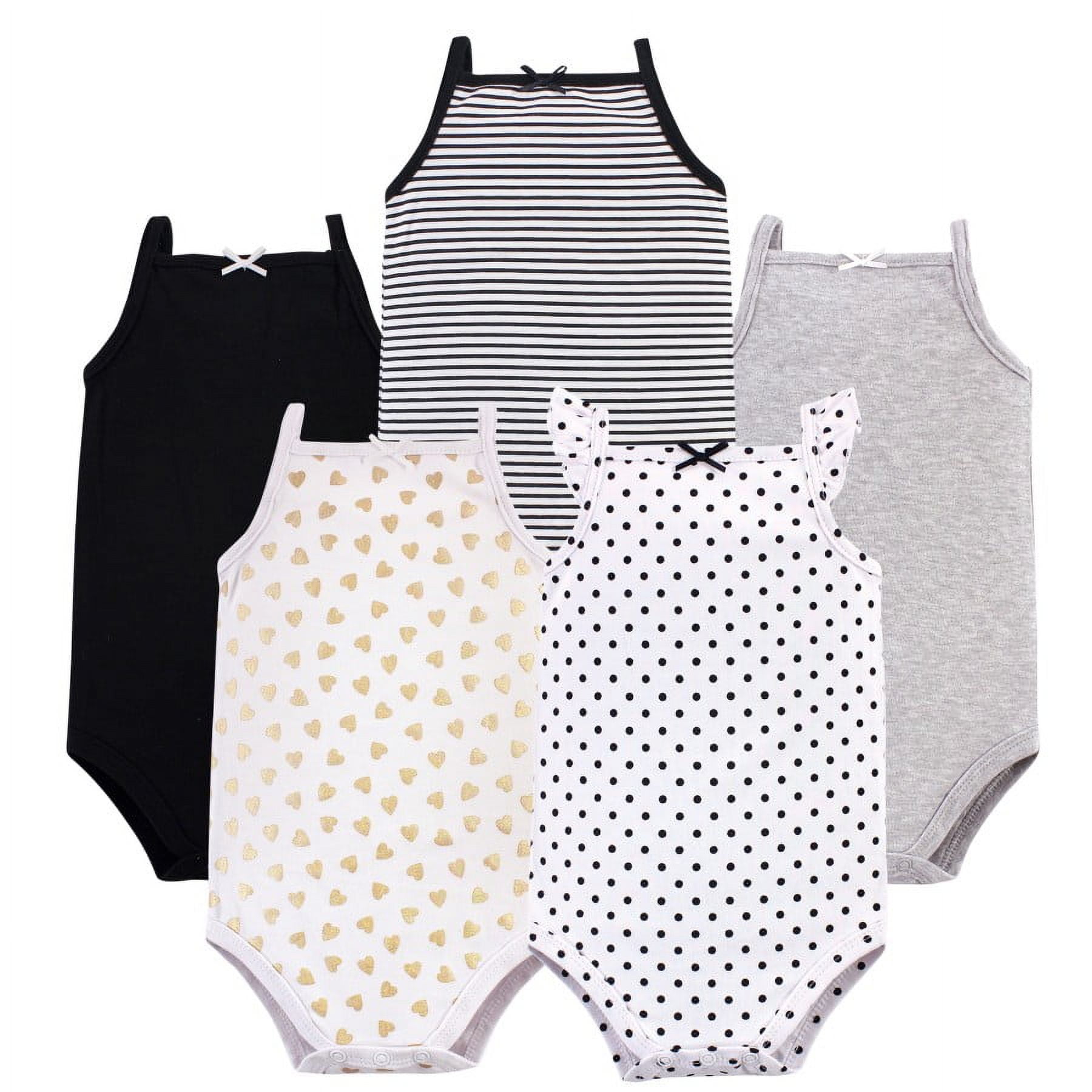 Hudson Baby Sleeveless Bodysuits, 5-Pack, Preemie-24 Months - Walmart.com