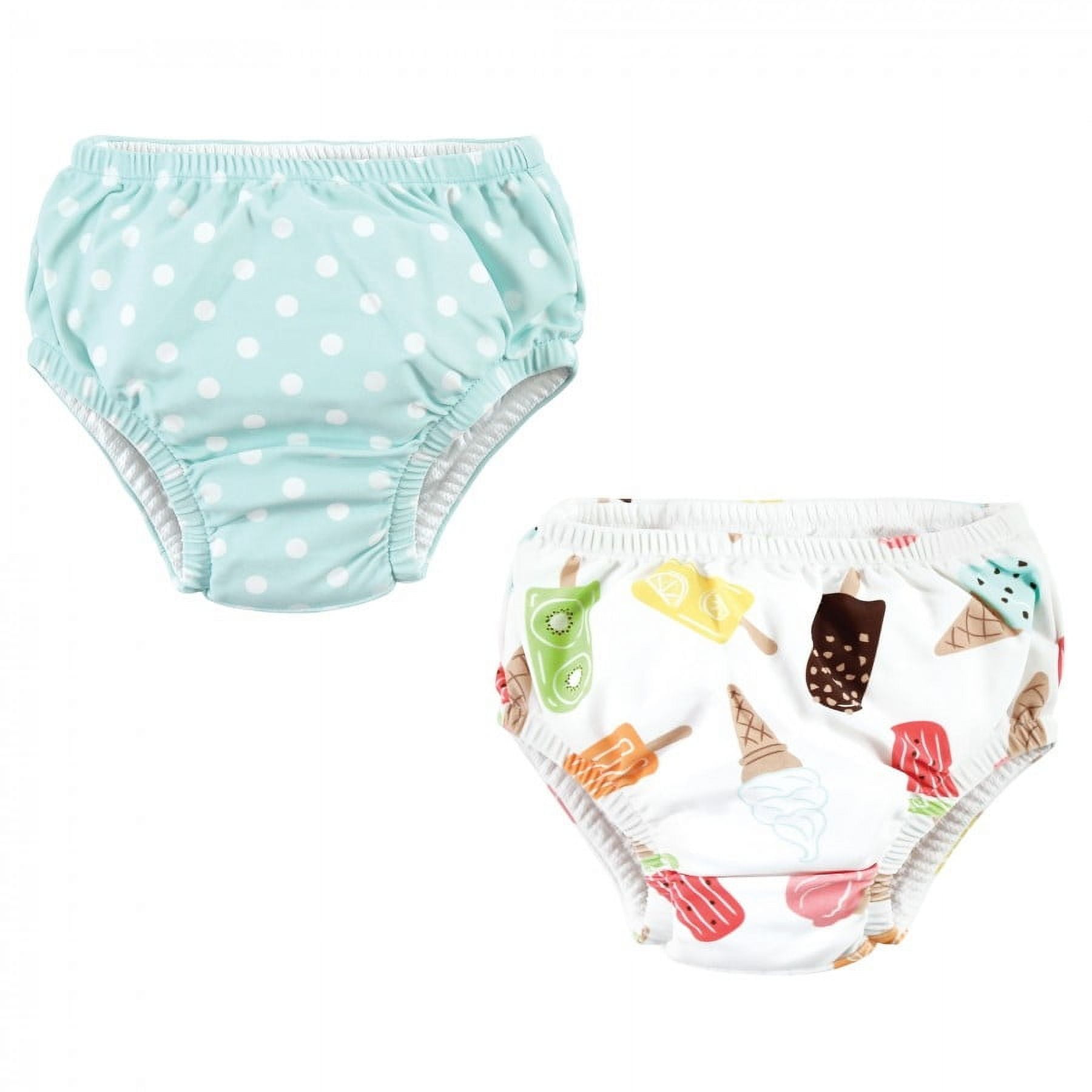 Hudson Baby Infant Girl Swim Diapers, Ice Cream, 3 Toddler - Walmart.com