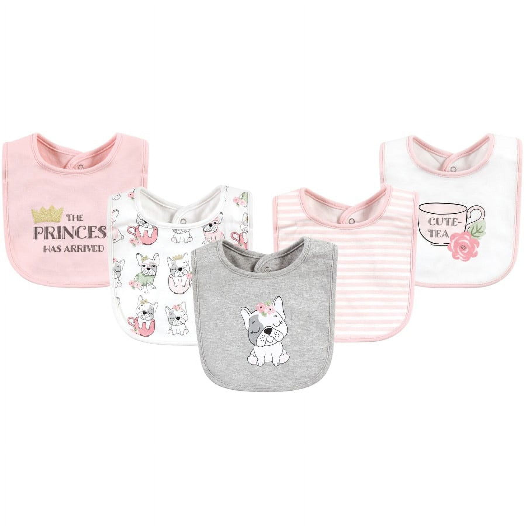 Hudson Baby Infant Girls Cotton Baby Bibs, One Size - Walmart.com