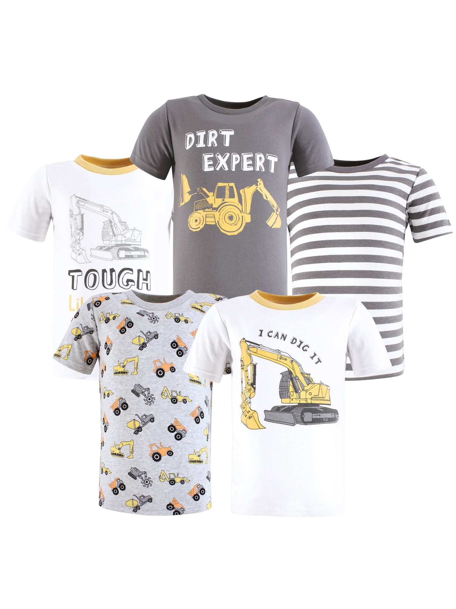 Hudson Baby Short Sleeve Tees 5-Pack - 12M-5T - Walmart.com