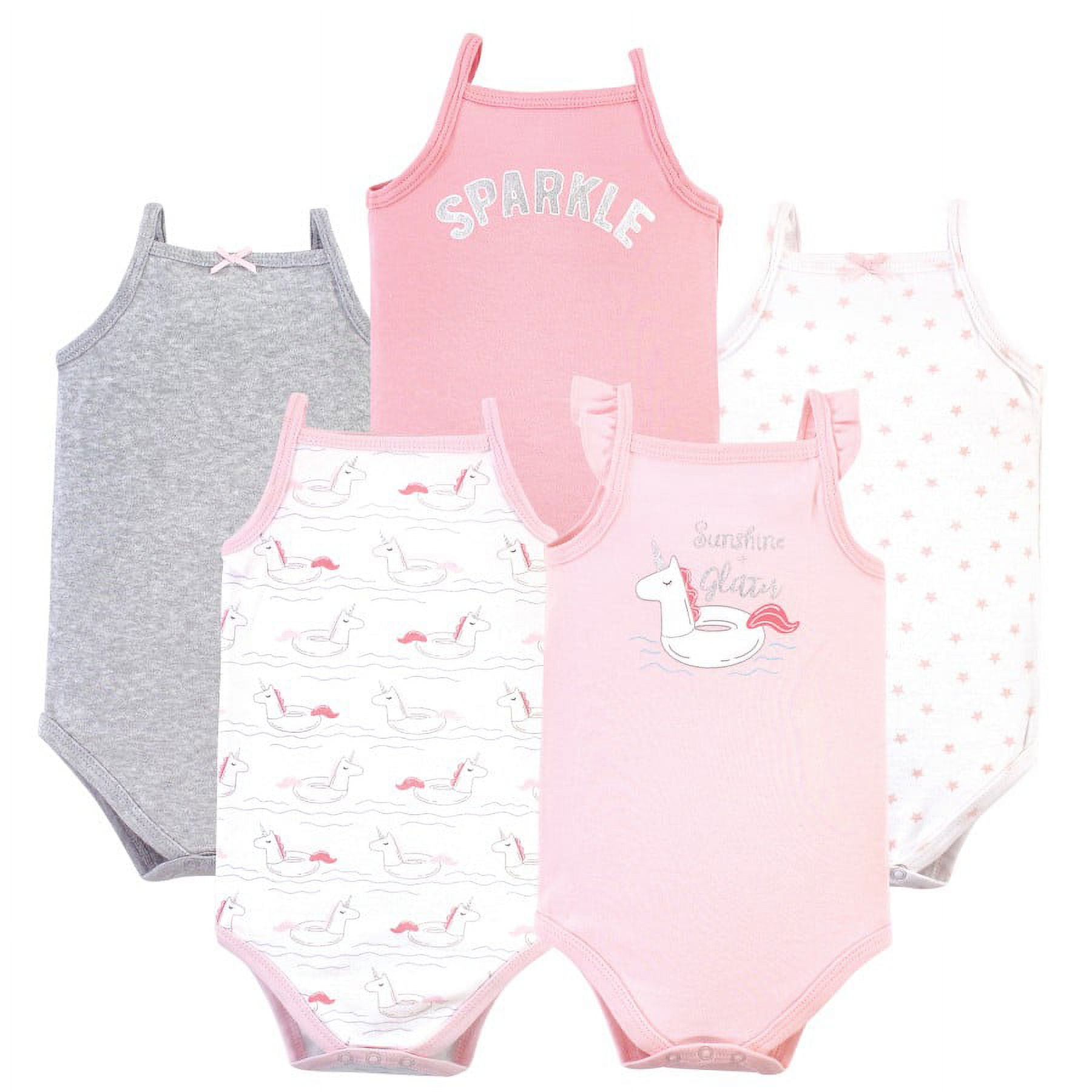 Hudson Baby Sleeveless Bodysuits, 5-Pack, Preemie-24 Months - Walmart.com