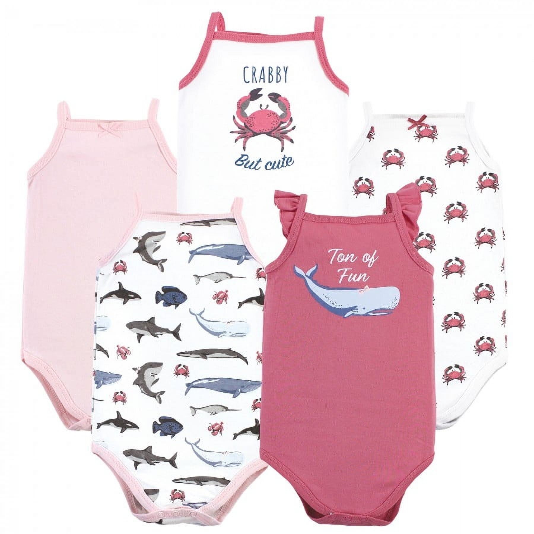 Hudson Baby Sleeveless Bodysuits, 5-Pack, Preemie-24 Months - Walmart.com