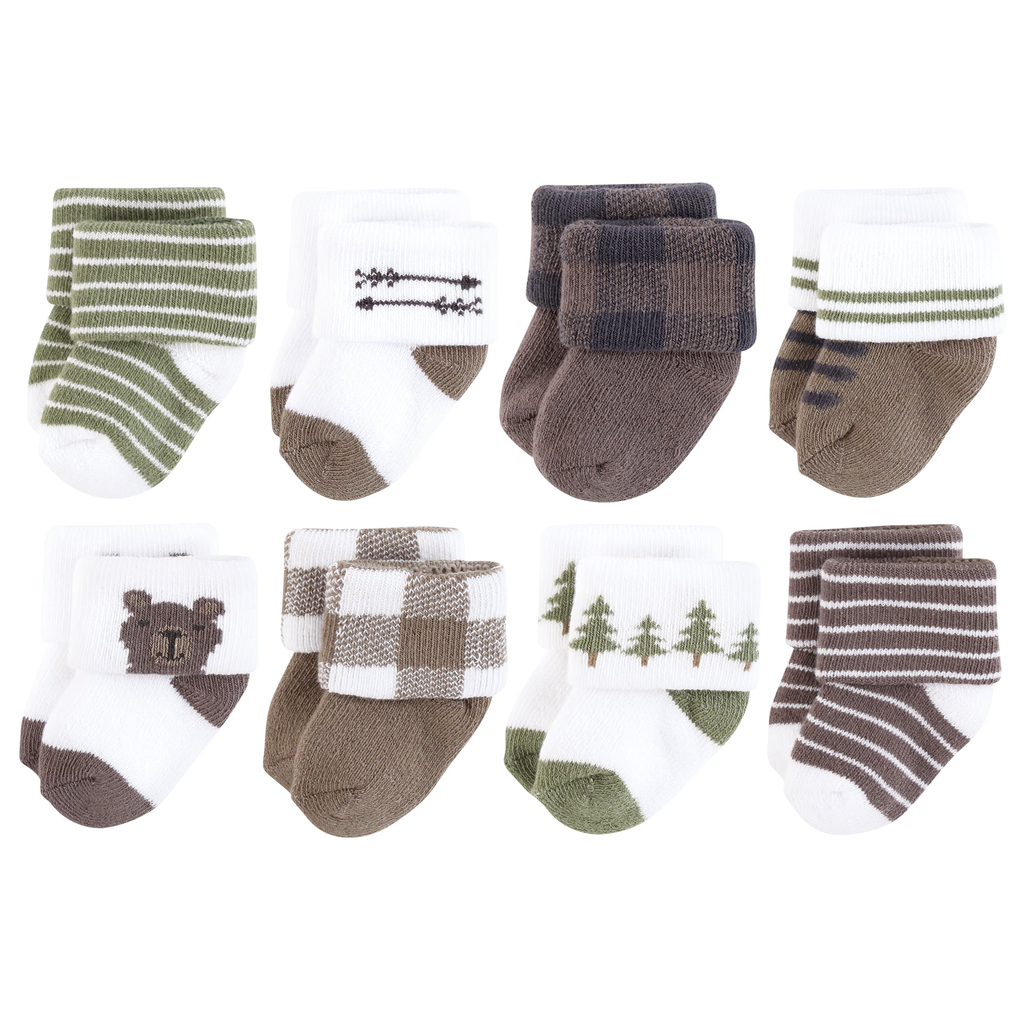 Hudson Baby Terry Socks, 8-Pack, Newborn-12 Months - Walmart.com