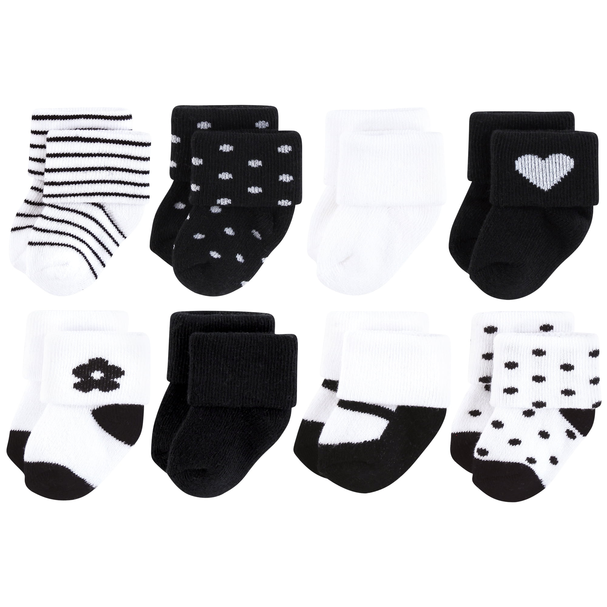 Hudson Baby Terry Socks, 8-Pack, Newborn-12 Months - Walmart.com
