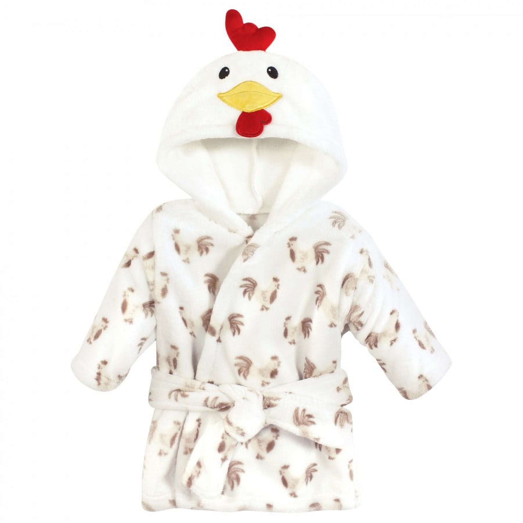 Hudson Baby Unisex Baby Plush Animal Bathrobe, Rooster, 0-9 Months ...