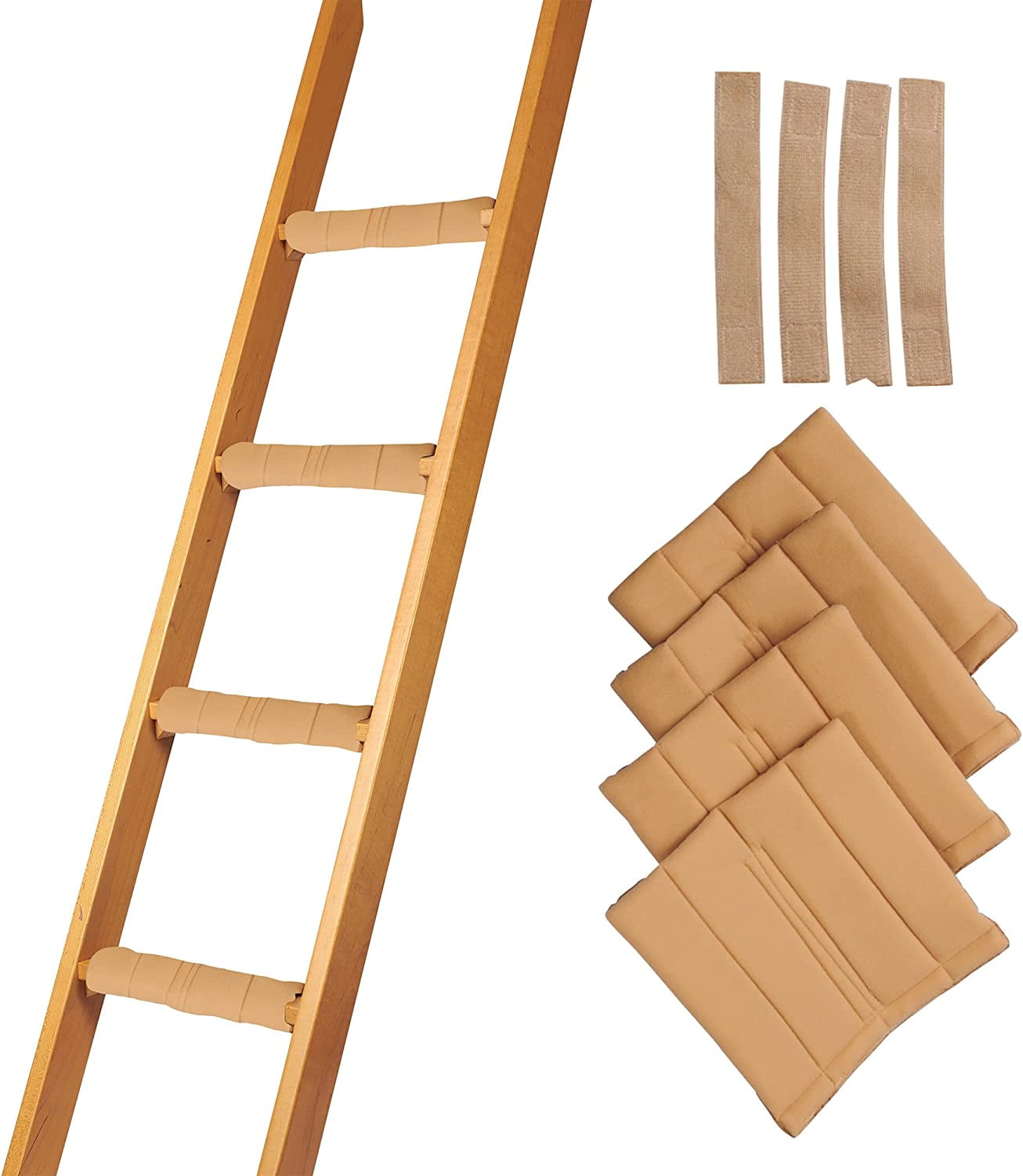 Hudson Comfort Bunk Bed Ladder Pads - Soft Brushed Fabric for Foot ...