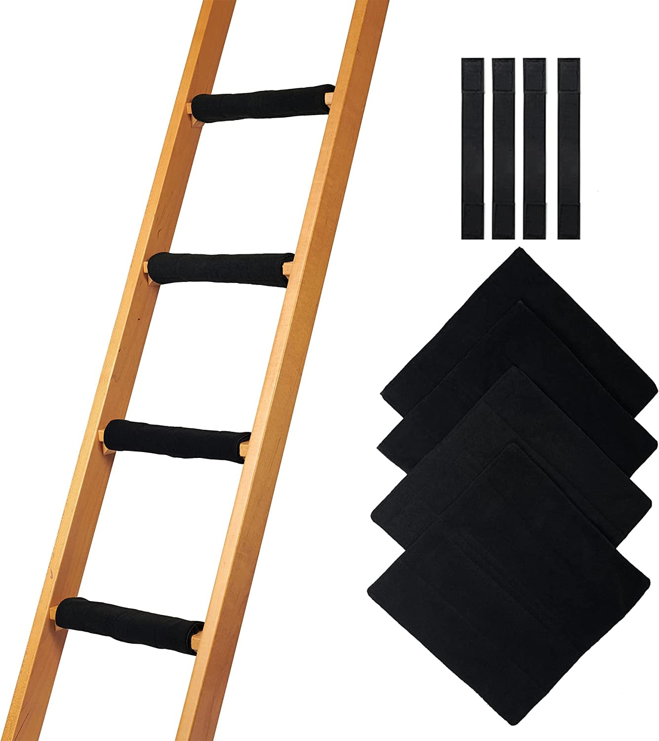 Hudson Comfort Bunk Bed Ladder Pads - Soft Brushed Fabric for Foot ...