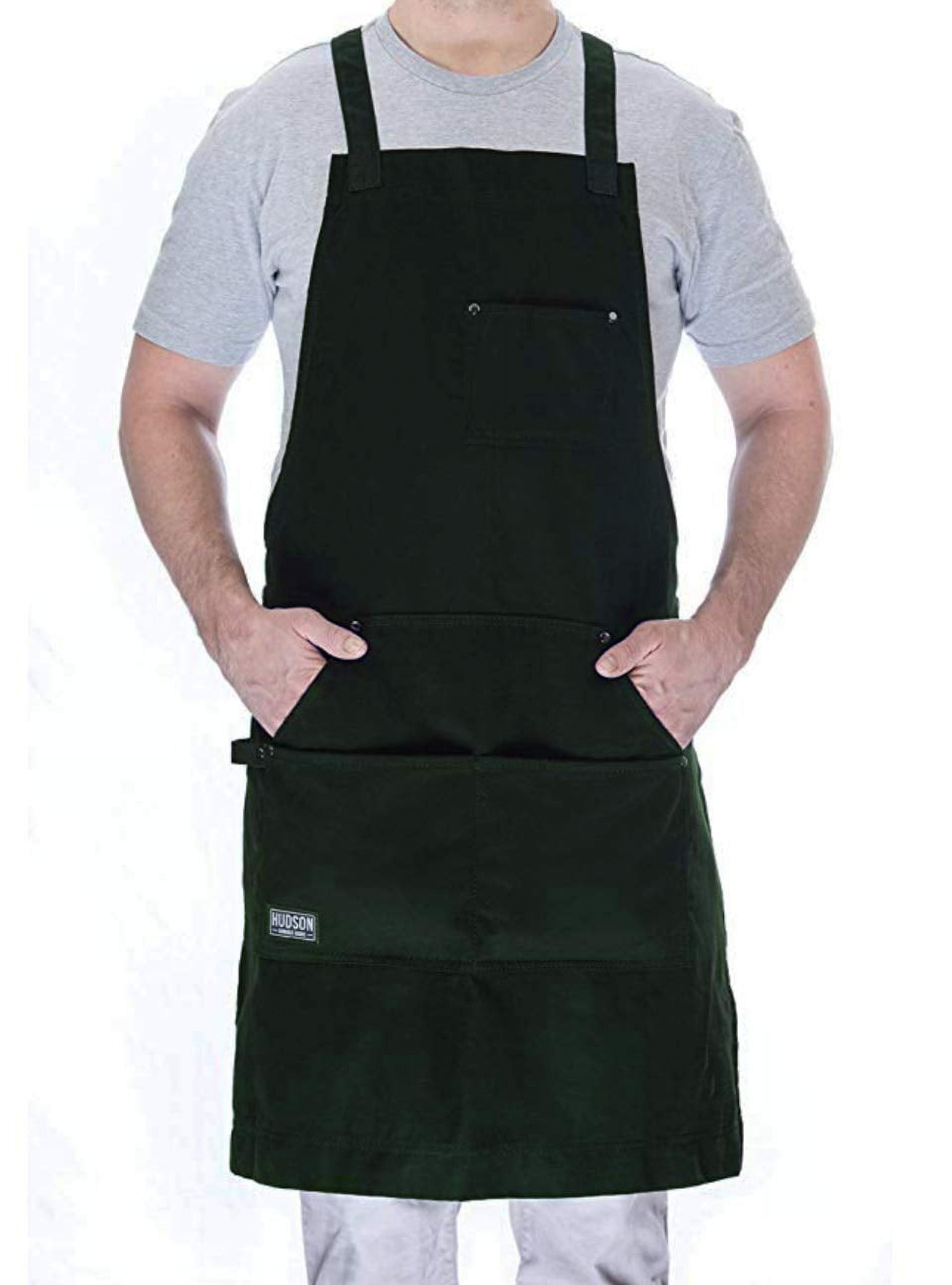 Hudson Durable Goods - Professional Grade Chef Apron for Kitchen, BBQ ...
