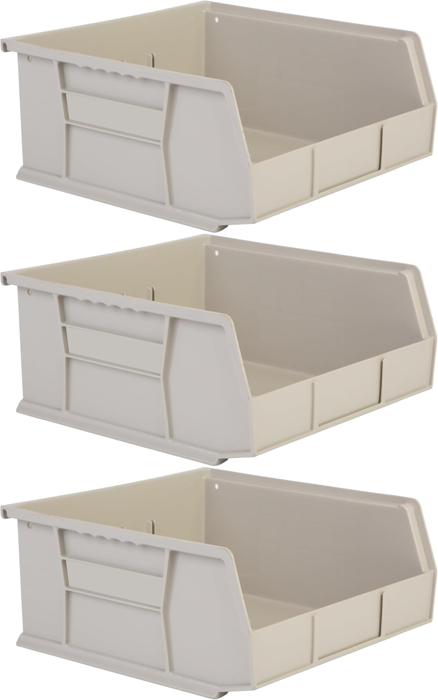 Hudson Exchange 11" x 11" x 5" (3 Pack) Plastic Stackable Storage Bin ...