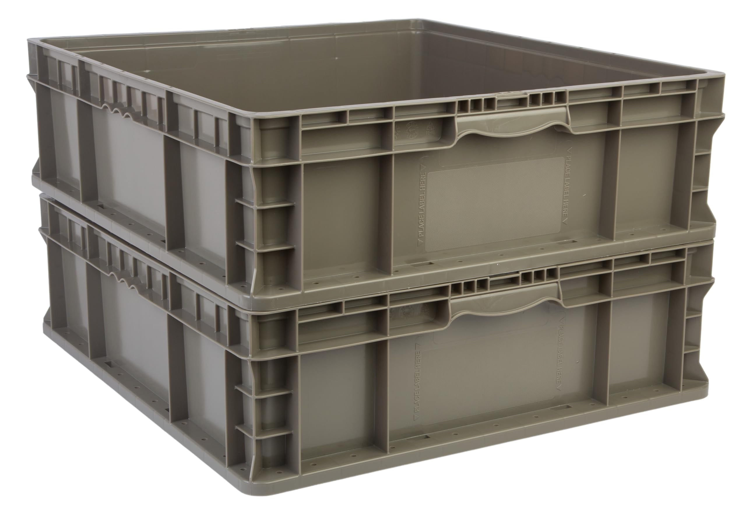 Hudson Exchange 24 x 22 x 7.5 (2 Pack) Straight Wall Handled Storage ...
