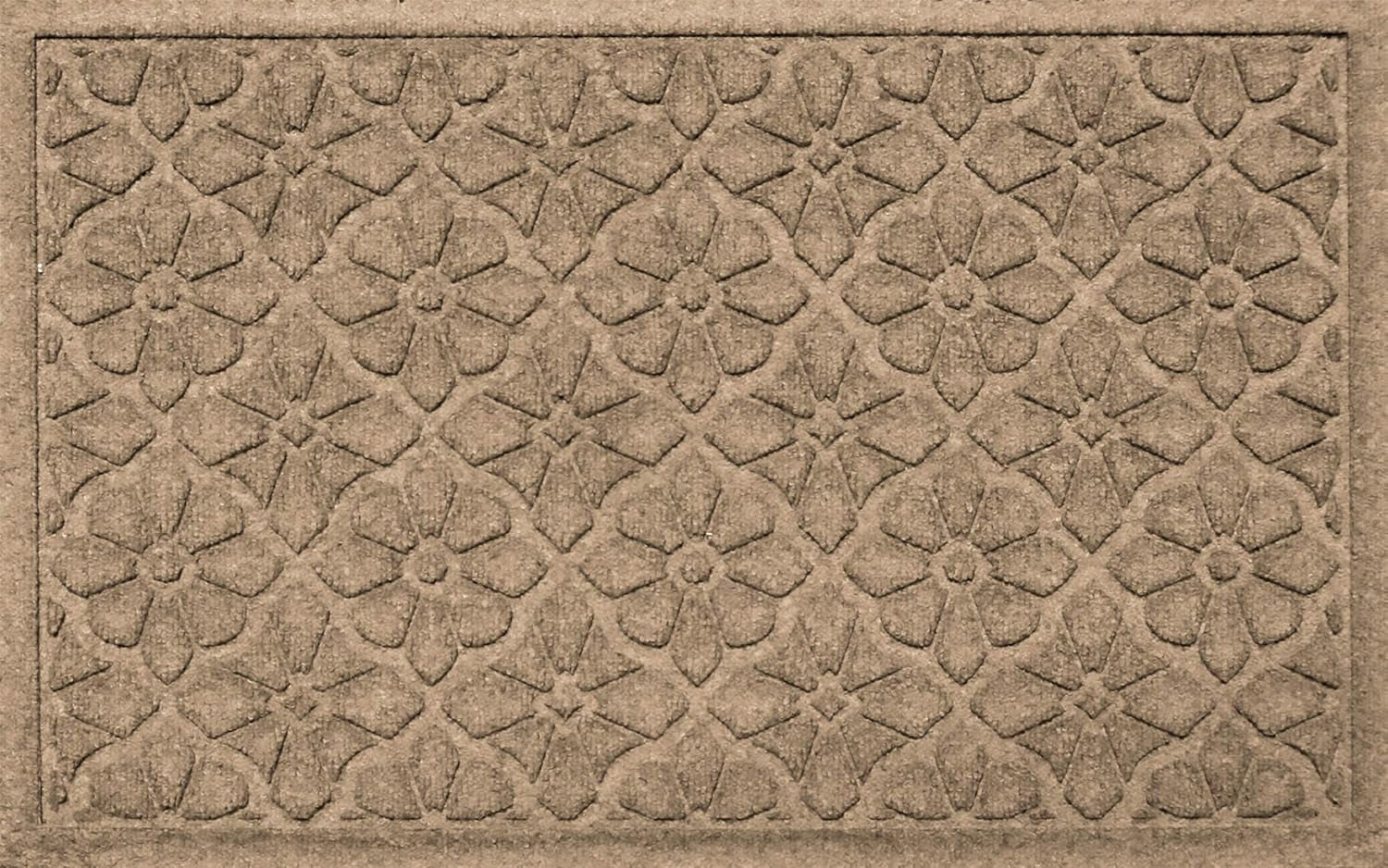 Hudson Exchange Waterhog Medallion Floor Mat, 23" L X 35" W, Camel ...