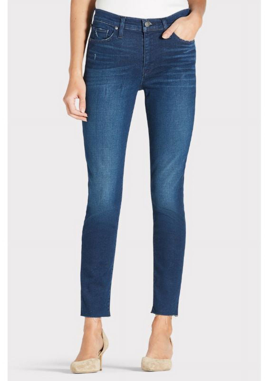 Hudson Women's Nico Mid-Rise Super-Skinny Jeans (24, Midway Blue ...