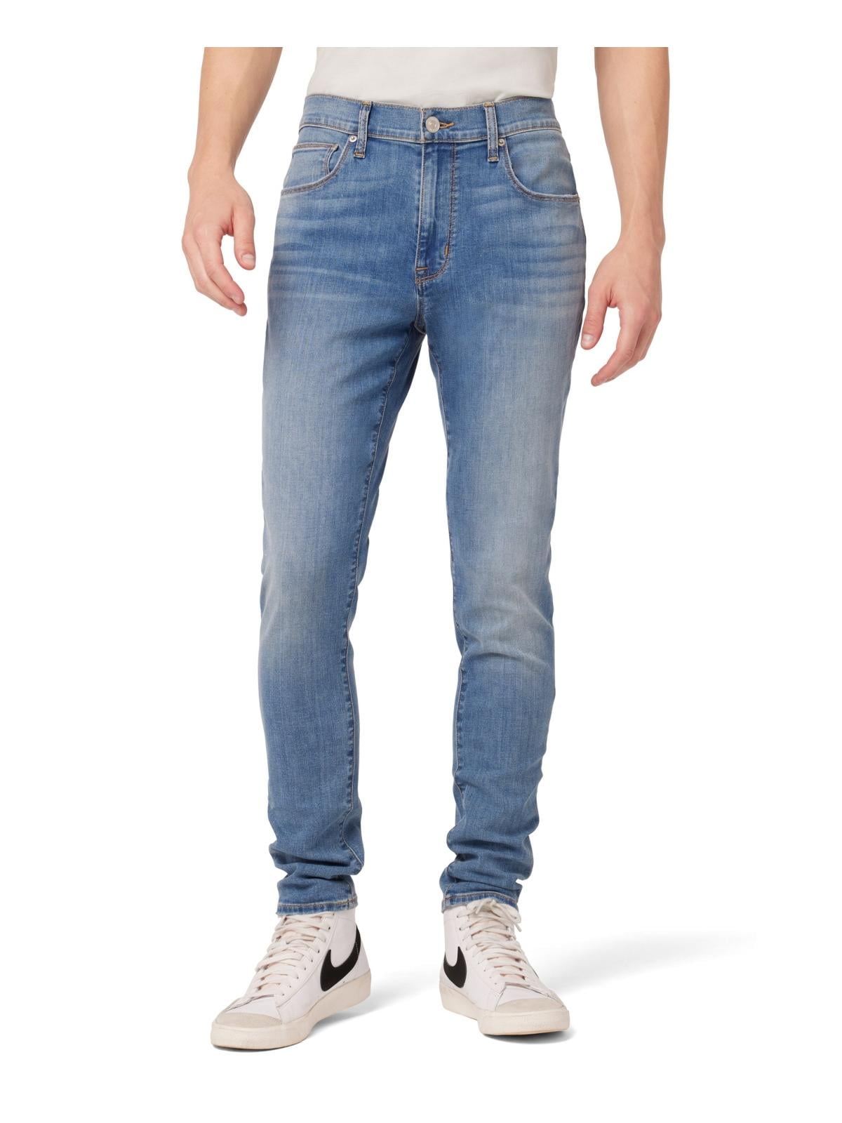 Hudson Mens Zev Classic Rise Whisker Wash Skinny Jeans - Walmart.com