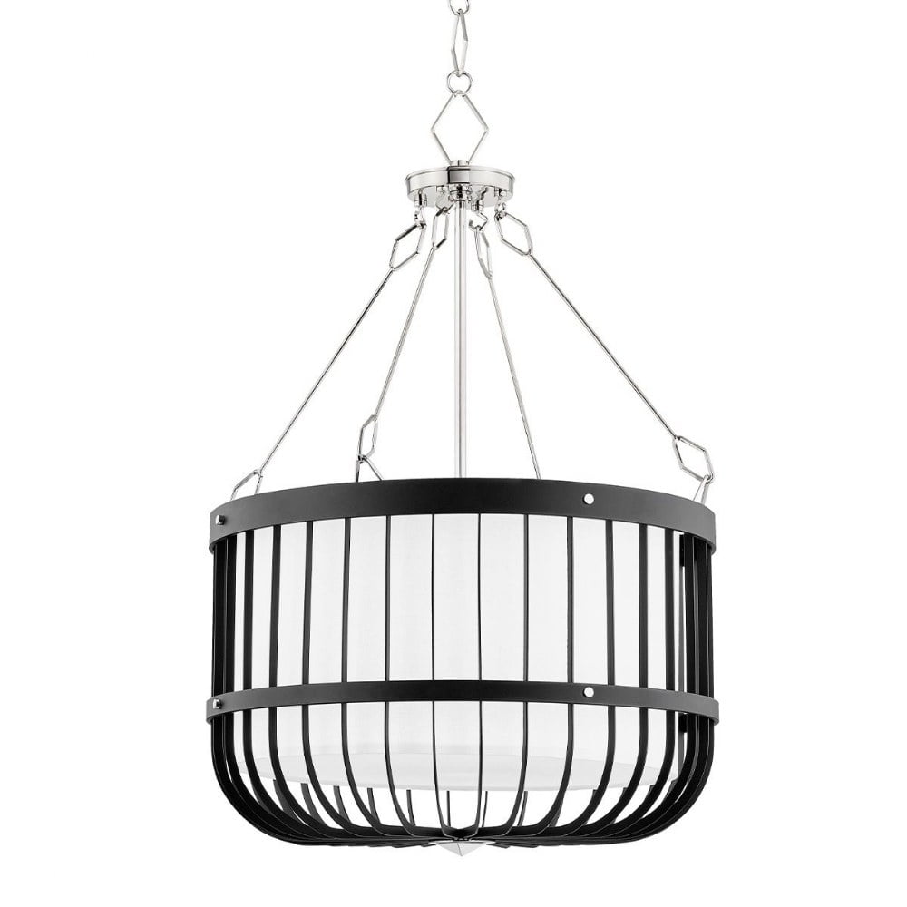 Hudson Valley Lighting Bko303 Lando 4 Light 21" Wide Drum Chandelier ...
